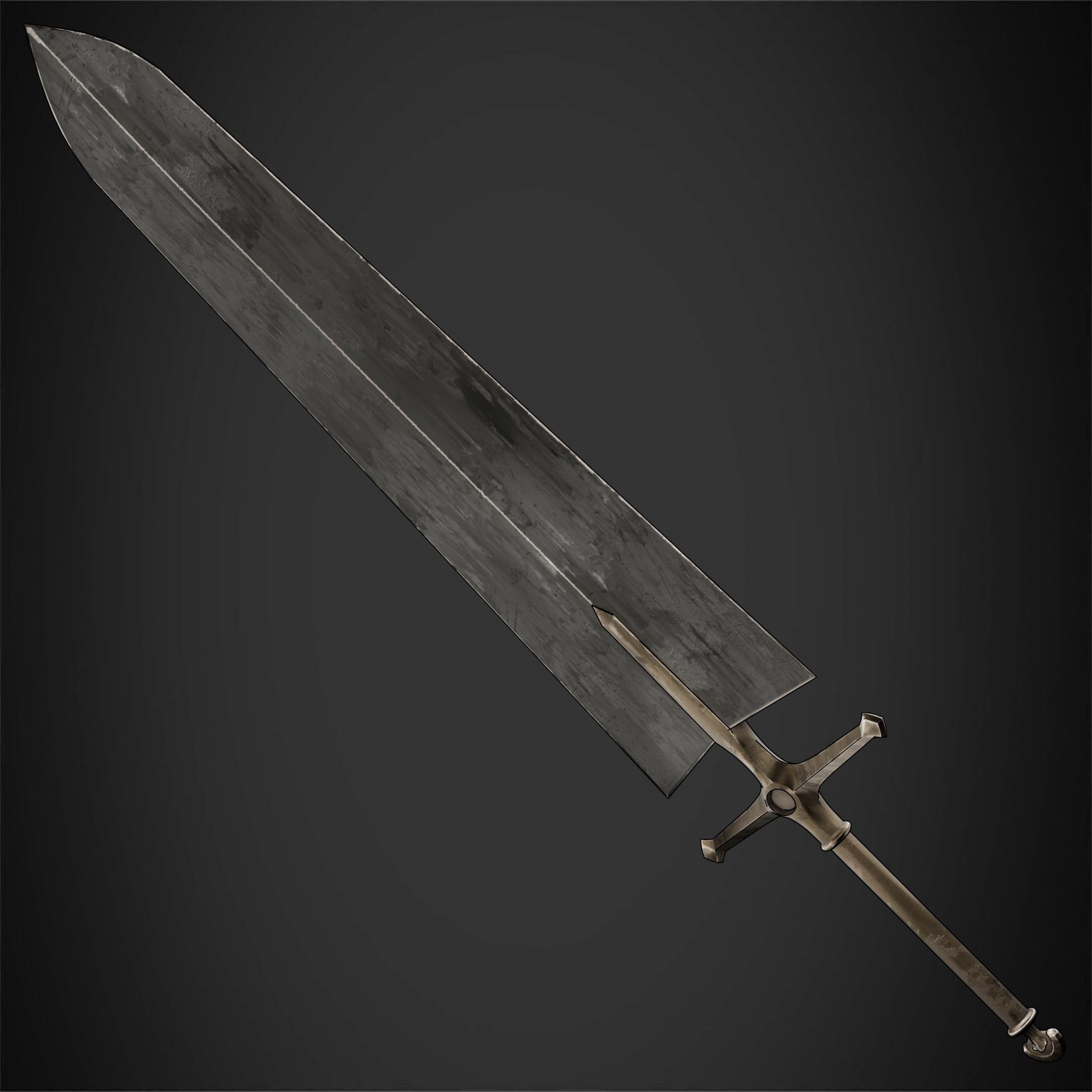 Black Clover Asta Demon Slayer Greatsword for Cosplay 3D model 3D ...