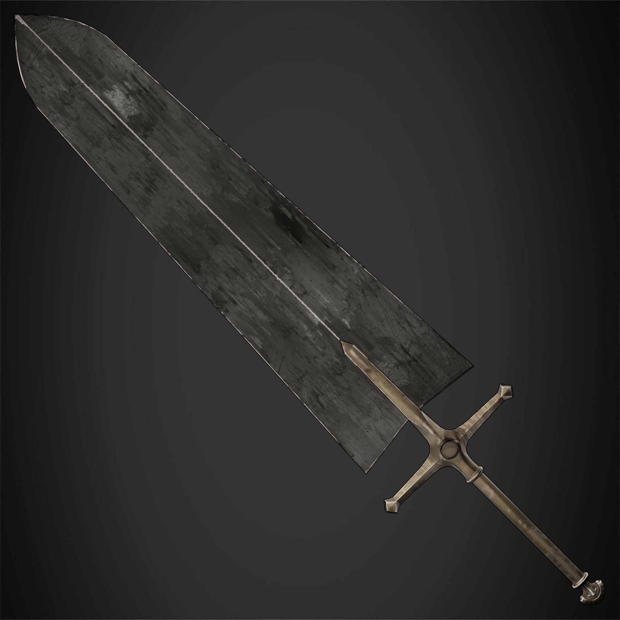 Black Clover Asta Demon Slayer Greatsword for Cosplay 3D model 3D ...