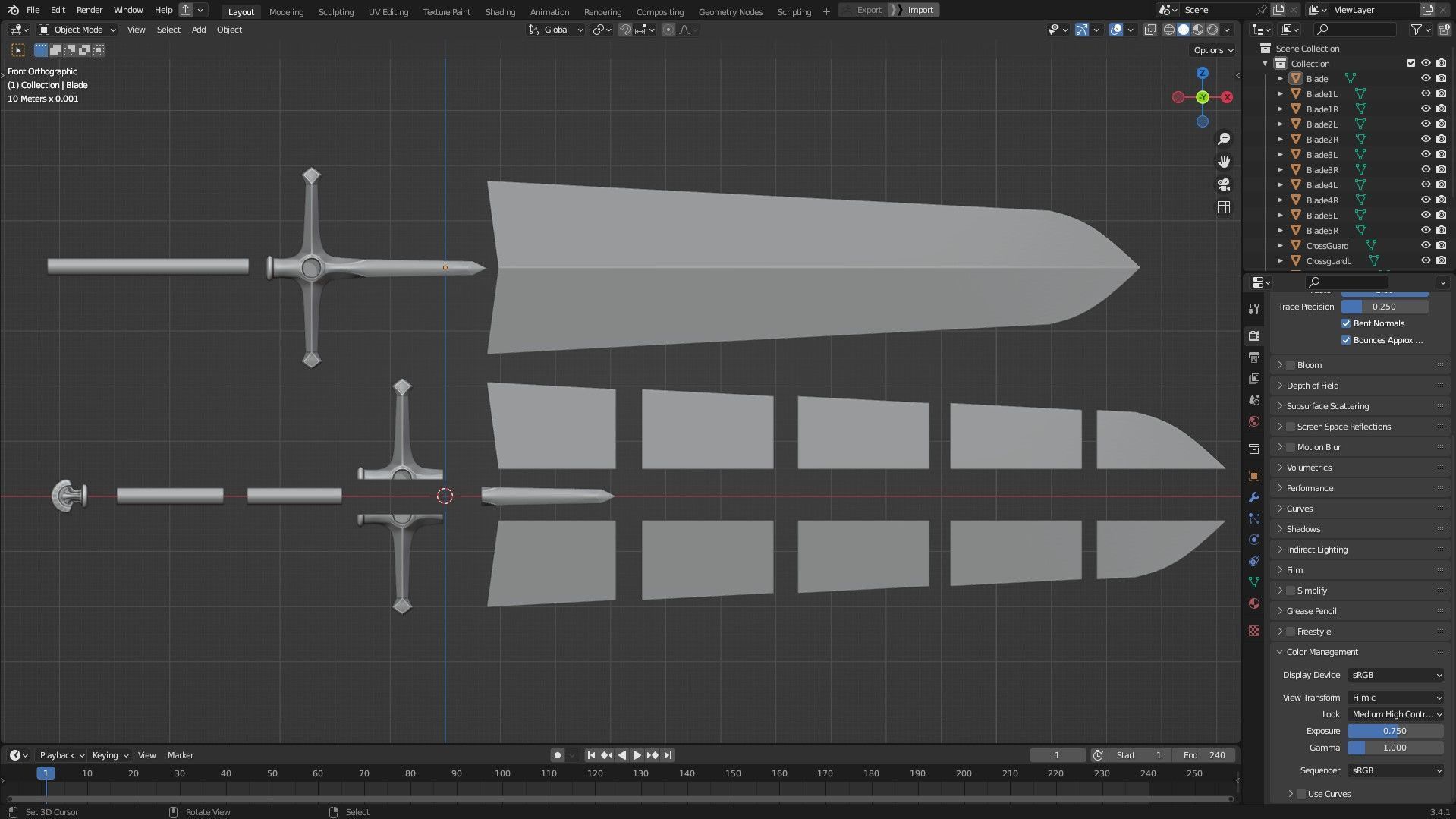 Black Clover Asta Demon Slayer Greatsword for Cosplay 3D model 3D ...