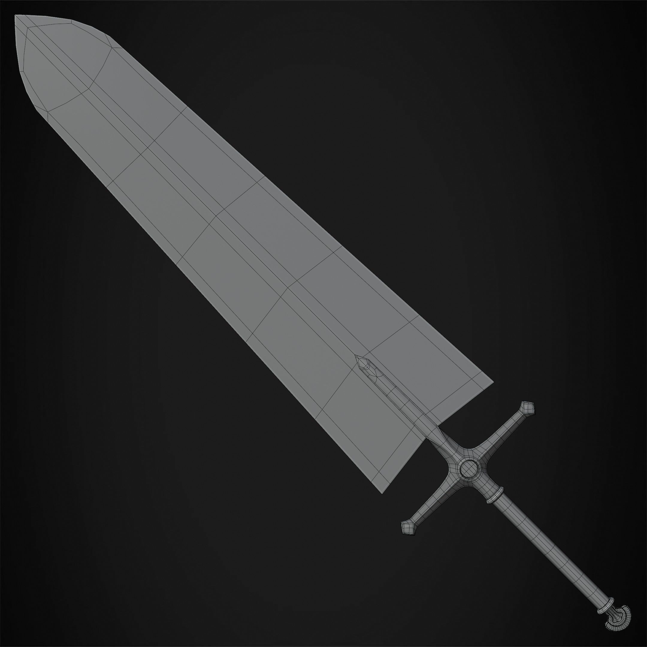 Black Clover Asta Demon Slayer Greatsword for Cosplay 3D model 3D ...