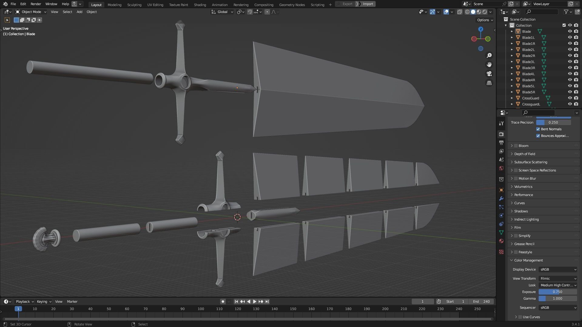 Black Clover Asta Demon Slayer Greatsword for Cosplay 3D model 3D ...