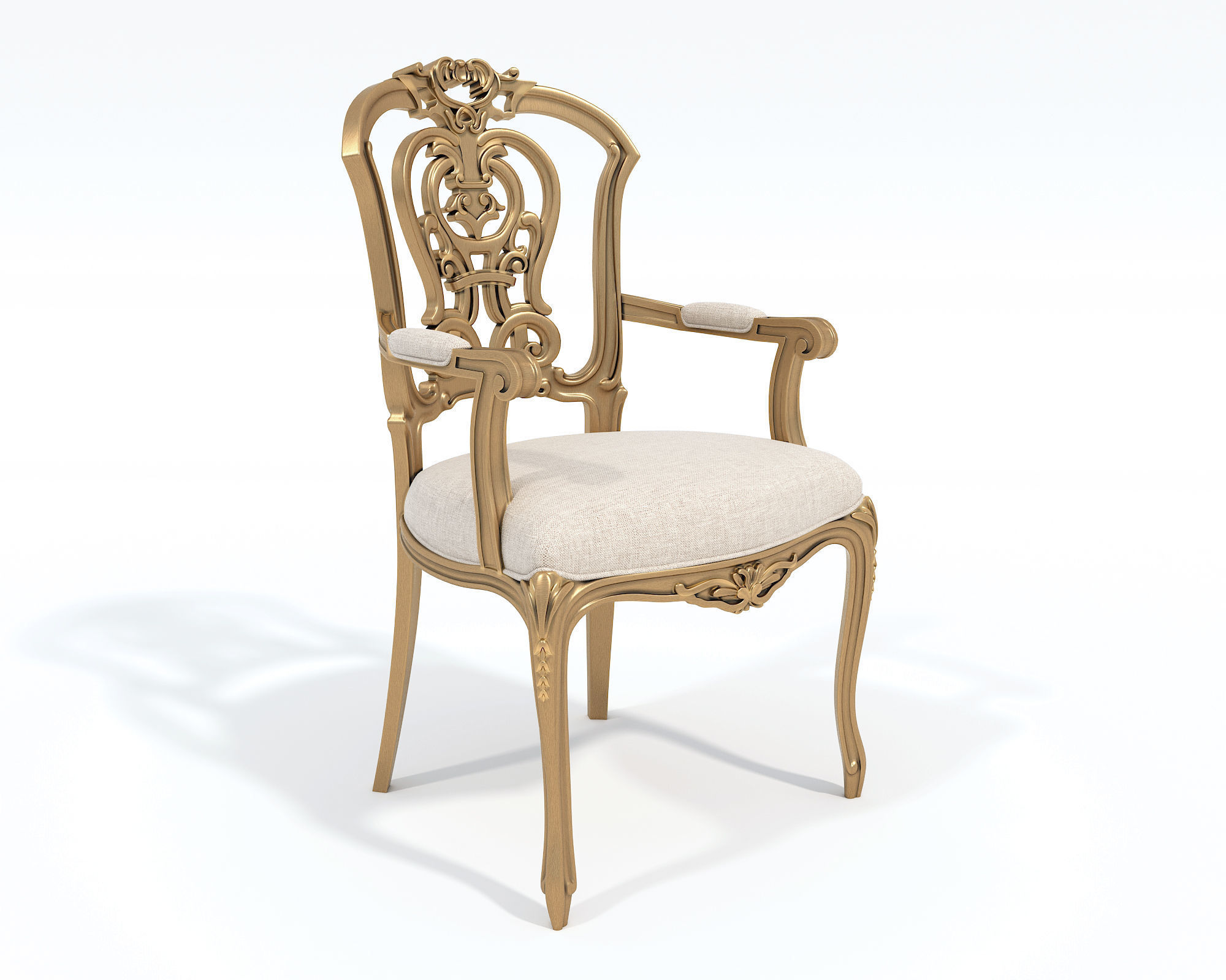 Classic European style Dining Table and Chairs 54 3D model | CGTrader