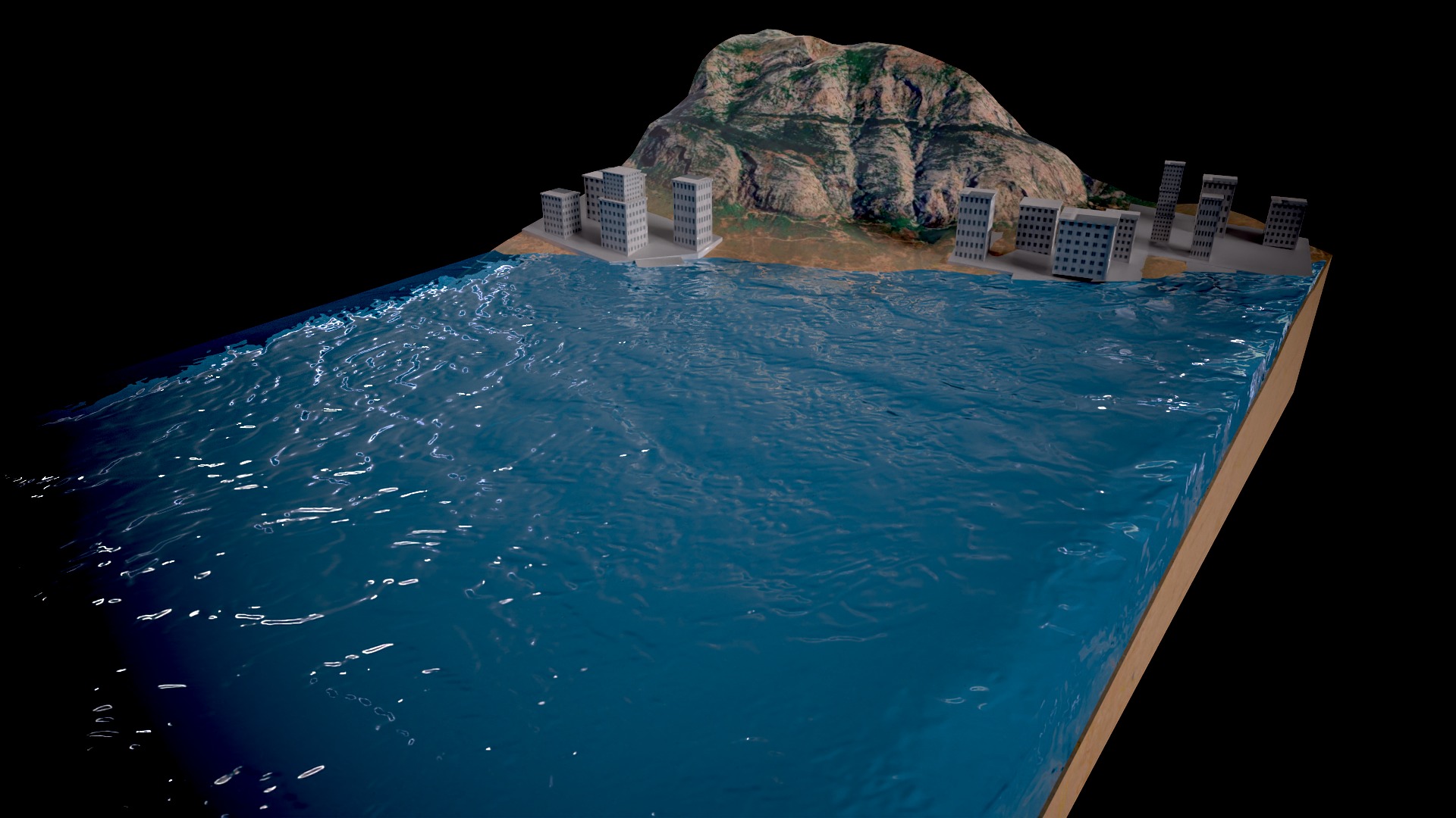 3D model Earthquake and Tsunami VR / AR / low-poly | CGTrader