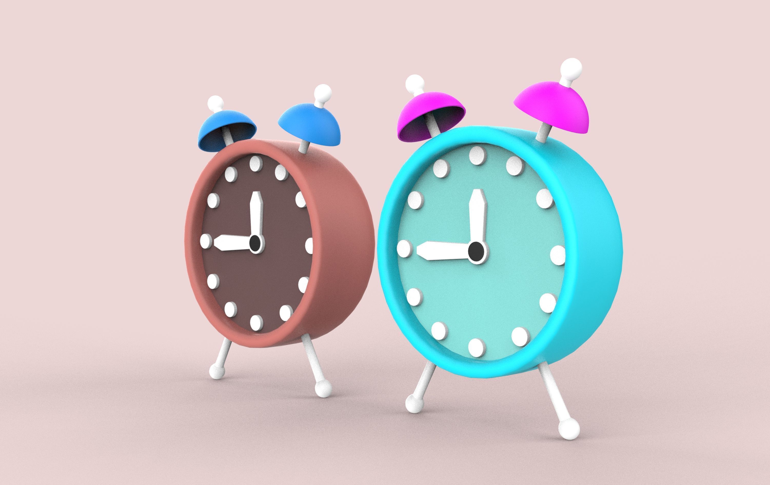 Alarm Clock 3D model animated | CGTrader