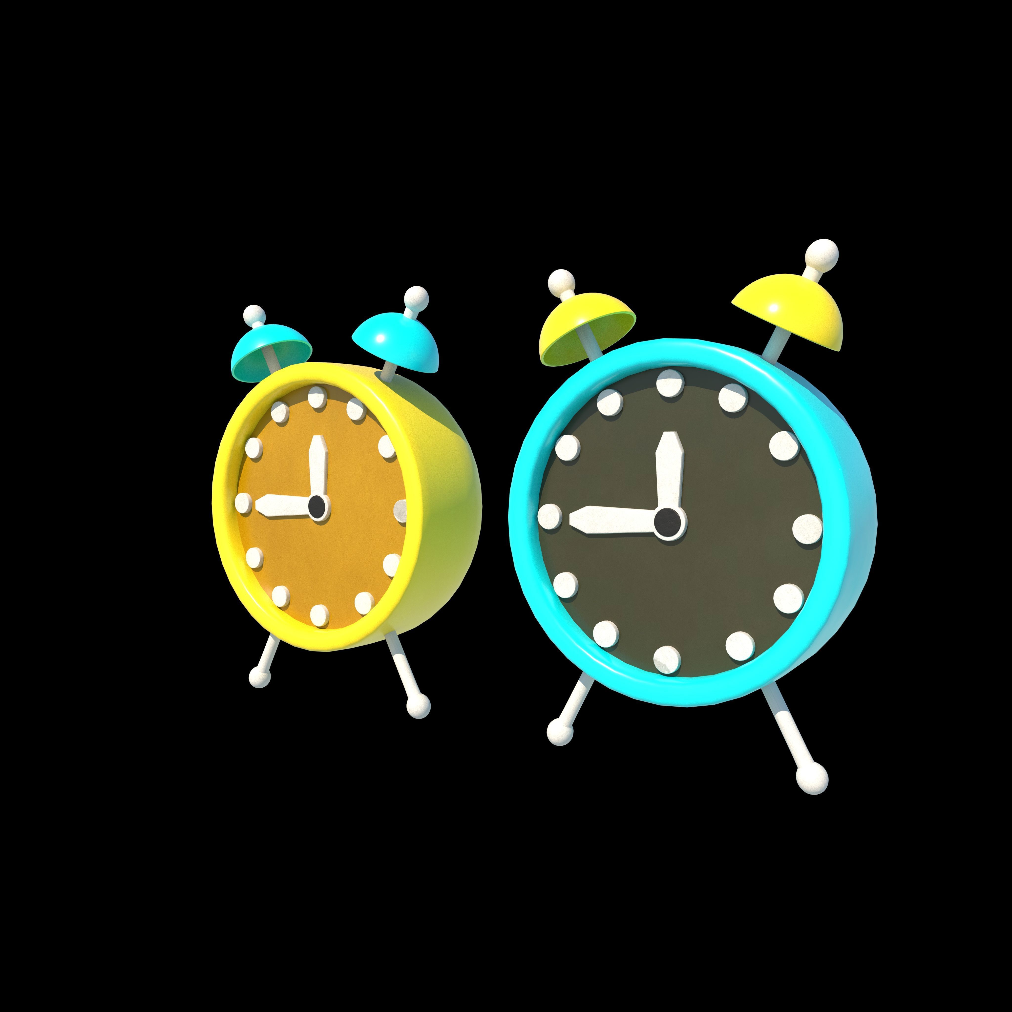 Alarm Clock 3D model animated | CGTrader