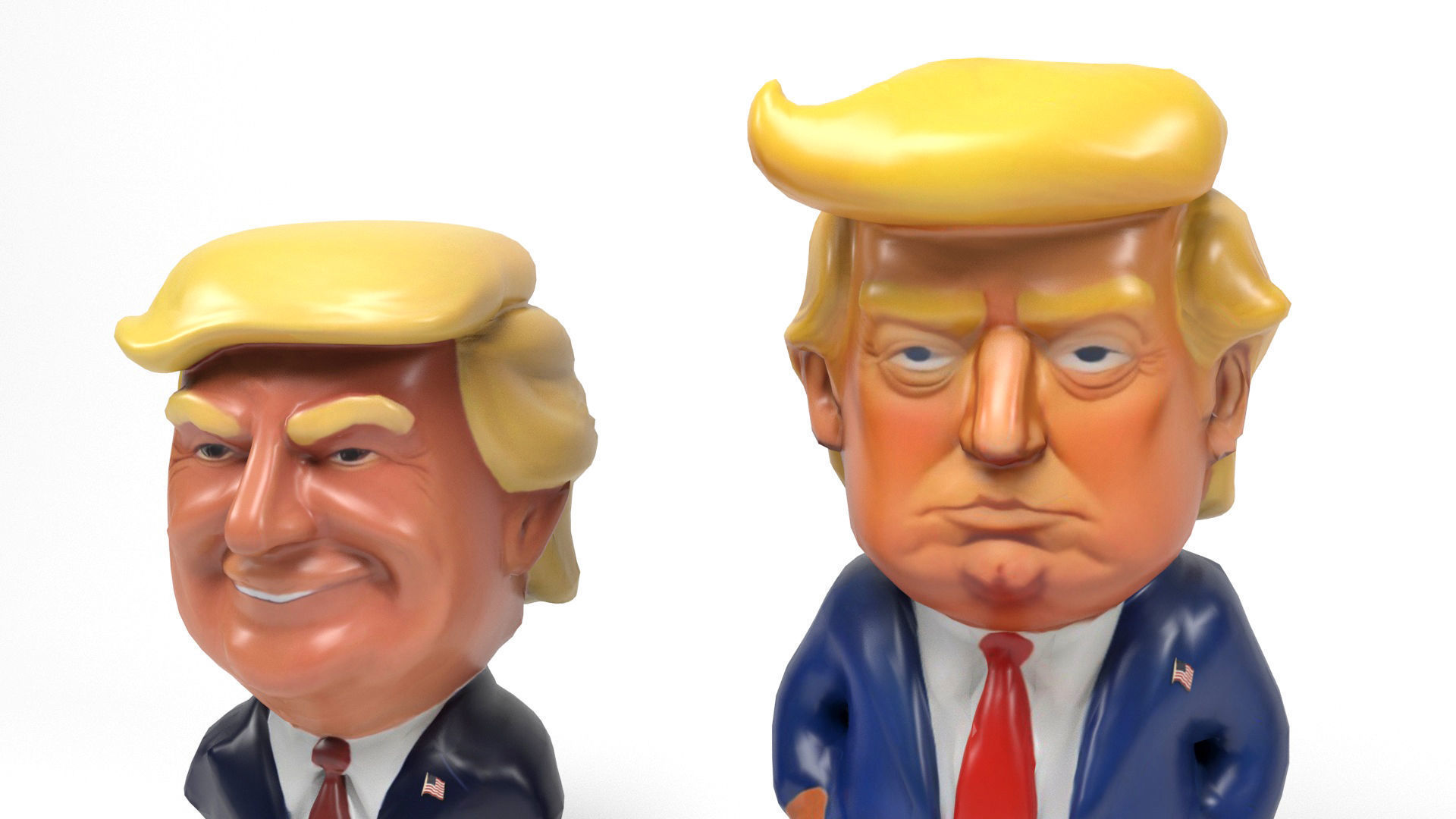 3D model Donald Trump figures VR / AR / low-poly | CGTrader