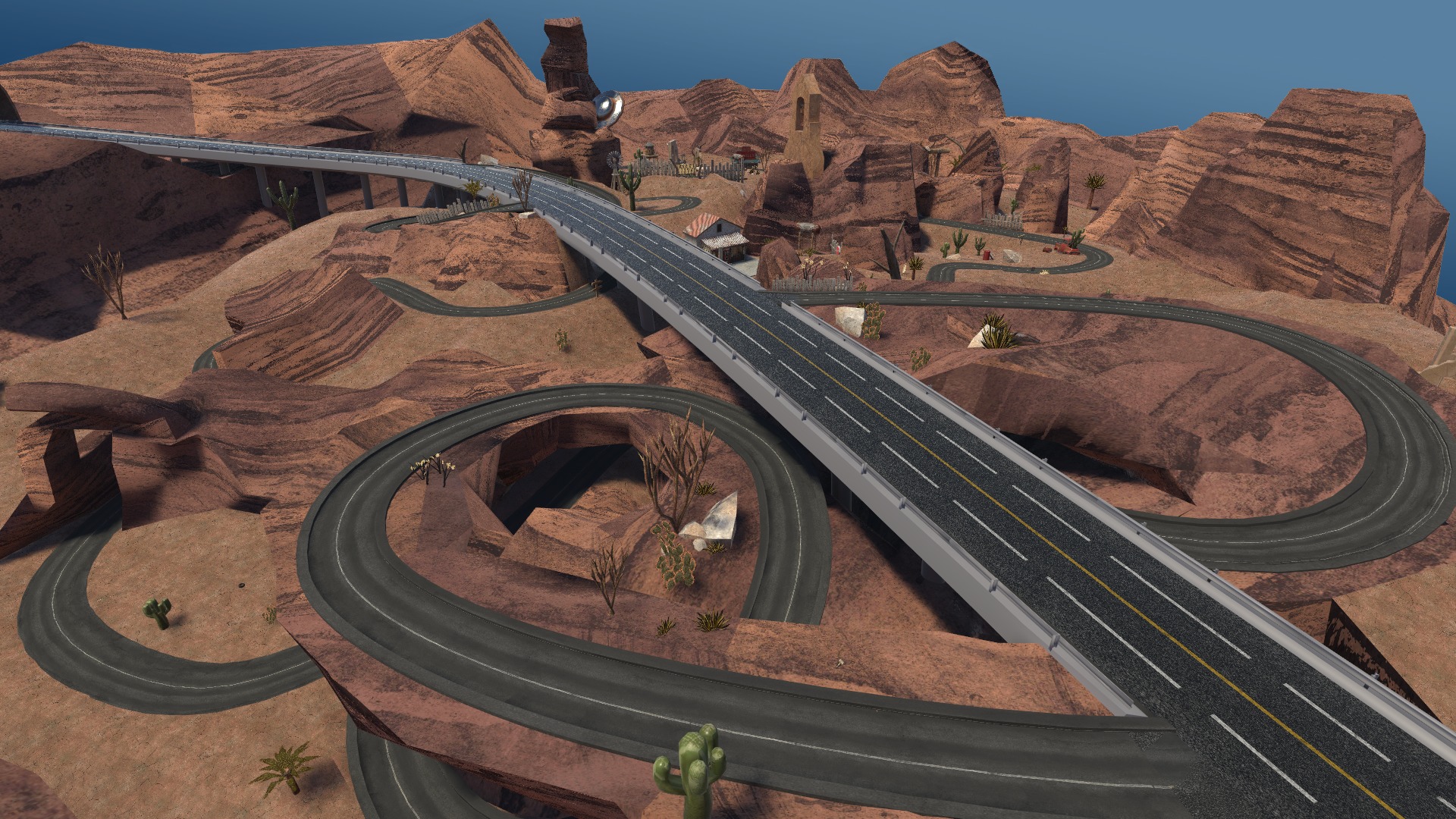 Desert Race Track High Speed Racing Rally and Drift Environment 3D ...