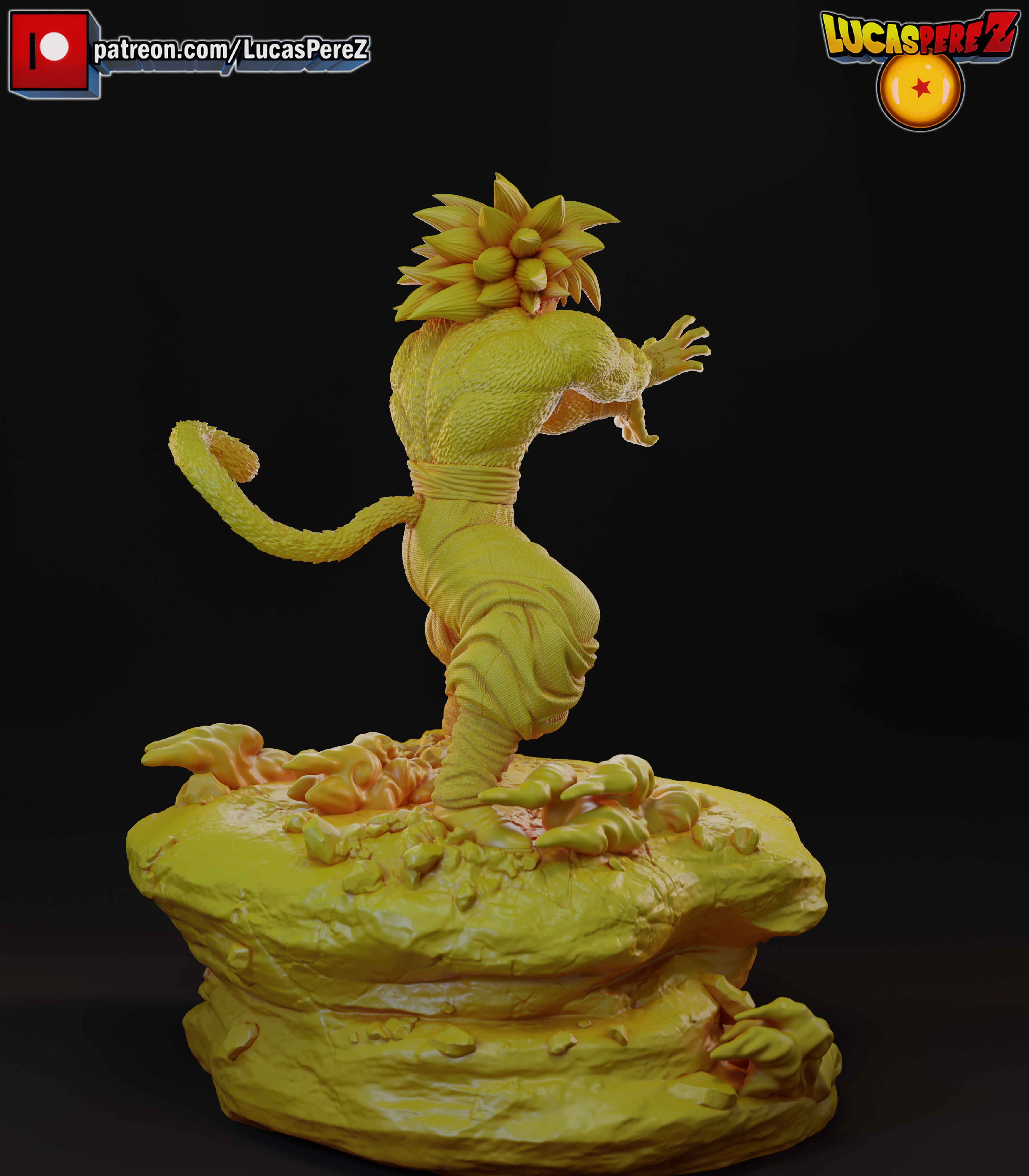 GOKU SSJ4 3D model 3D printable | CGTrader