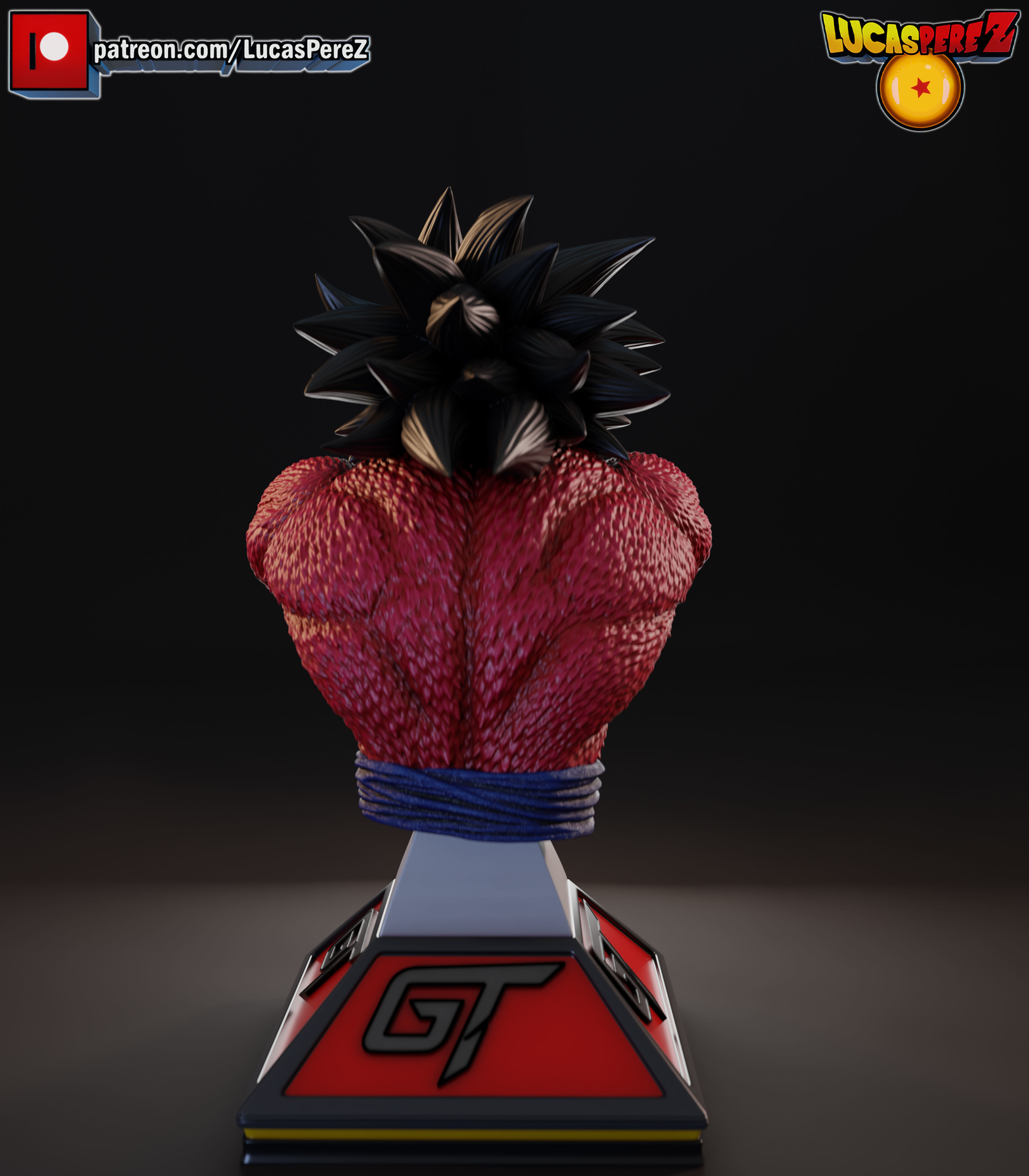 GOKU SSJ4 3D model 3D printable | CGTrader