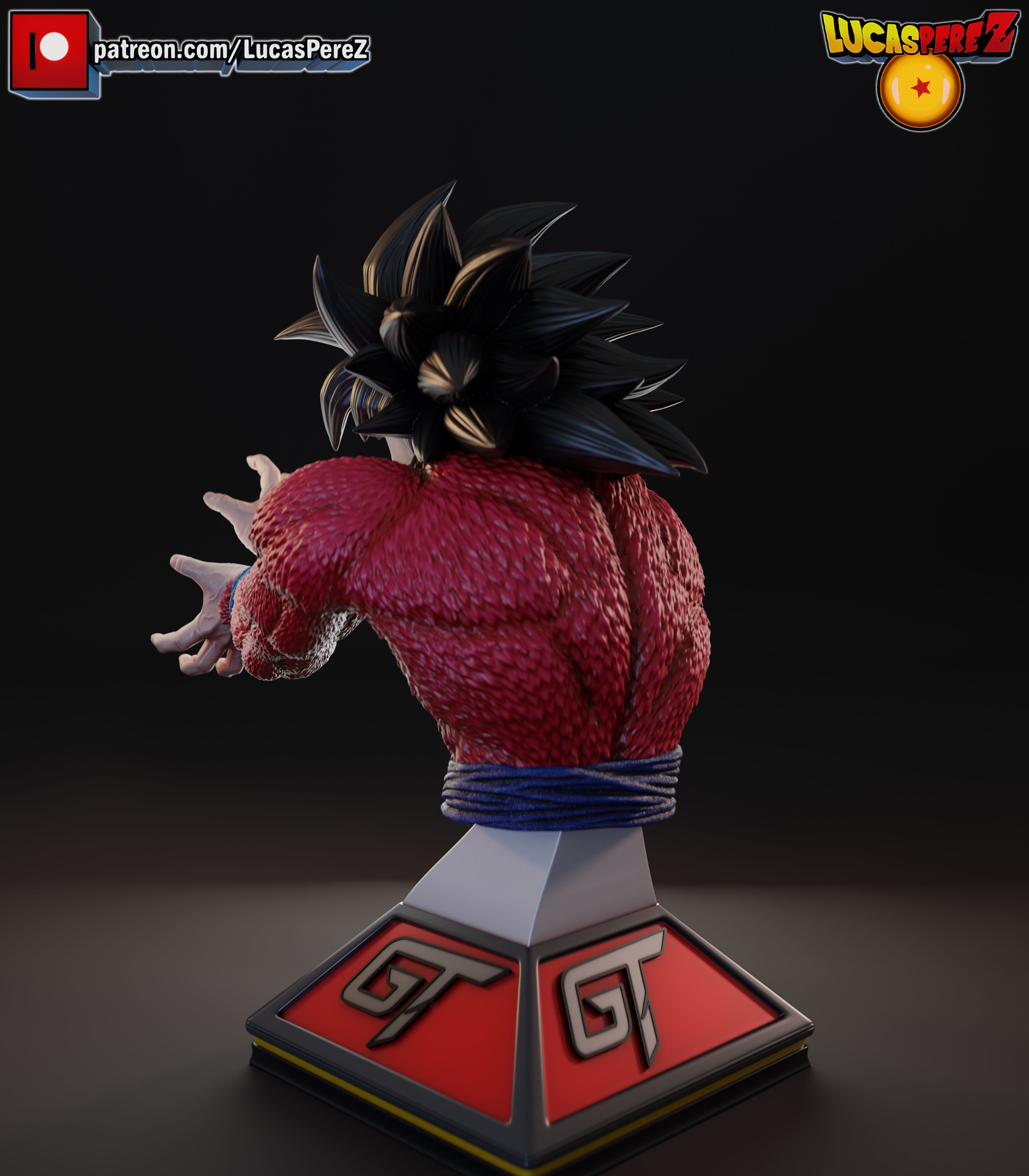 GOKU SSJ4 3D model 3D printable | CGTrader