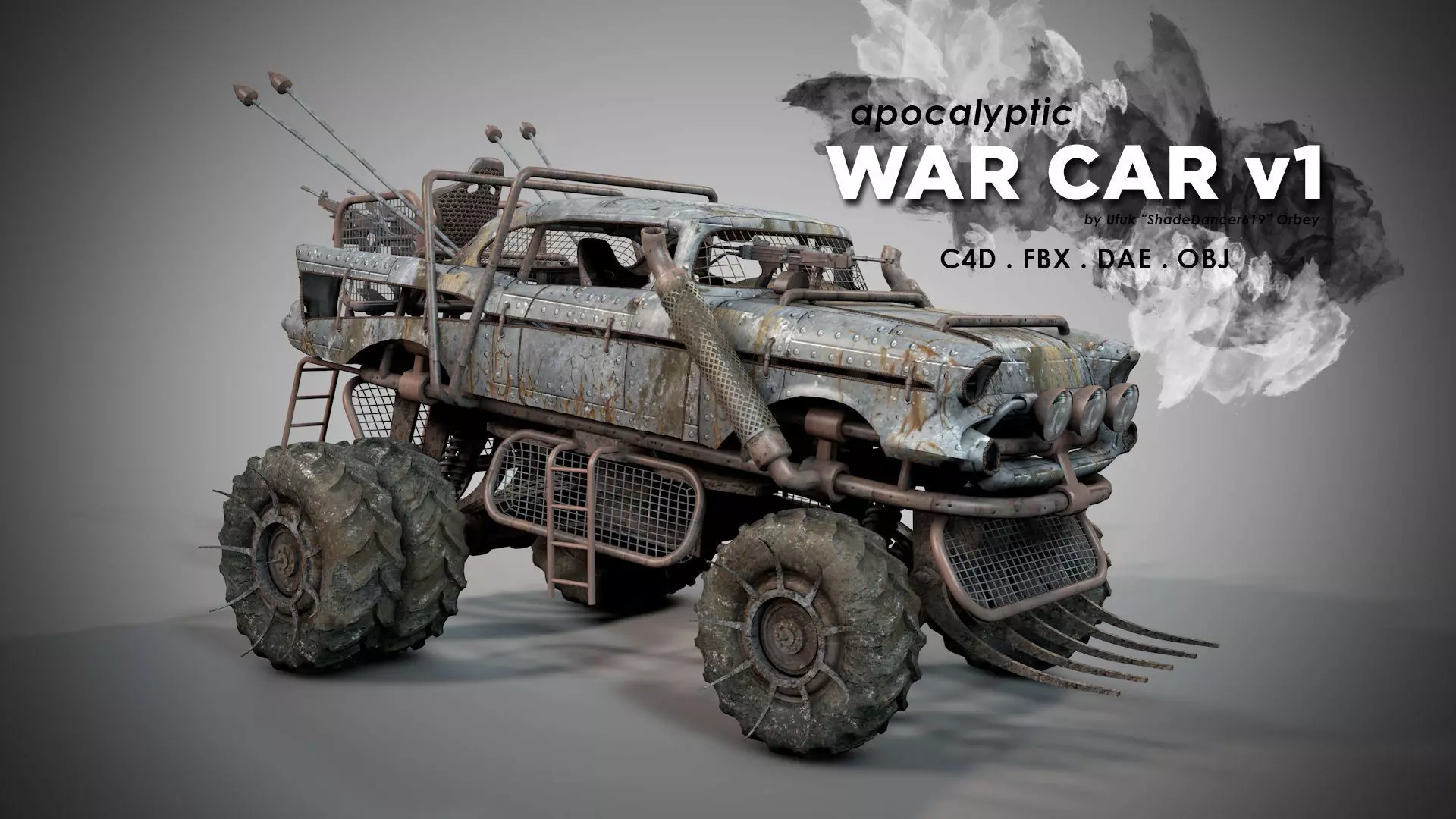 Apocalyptic War Cars v1 3D model | CGTrader