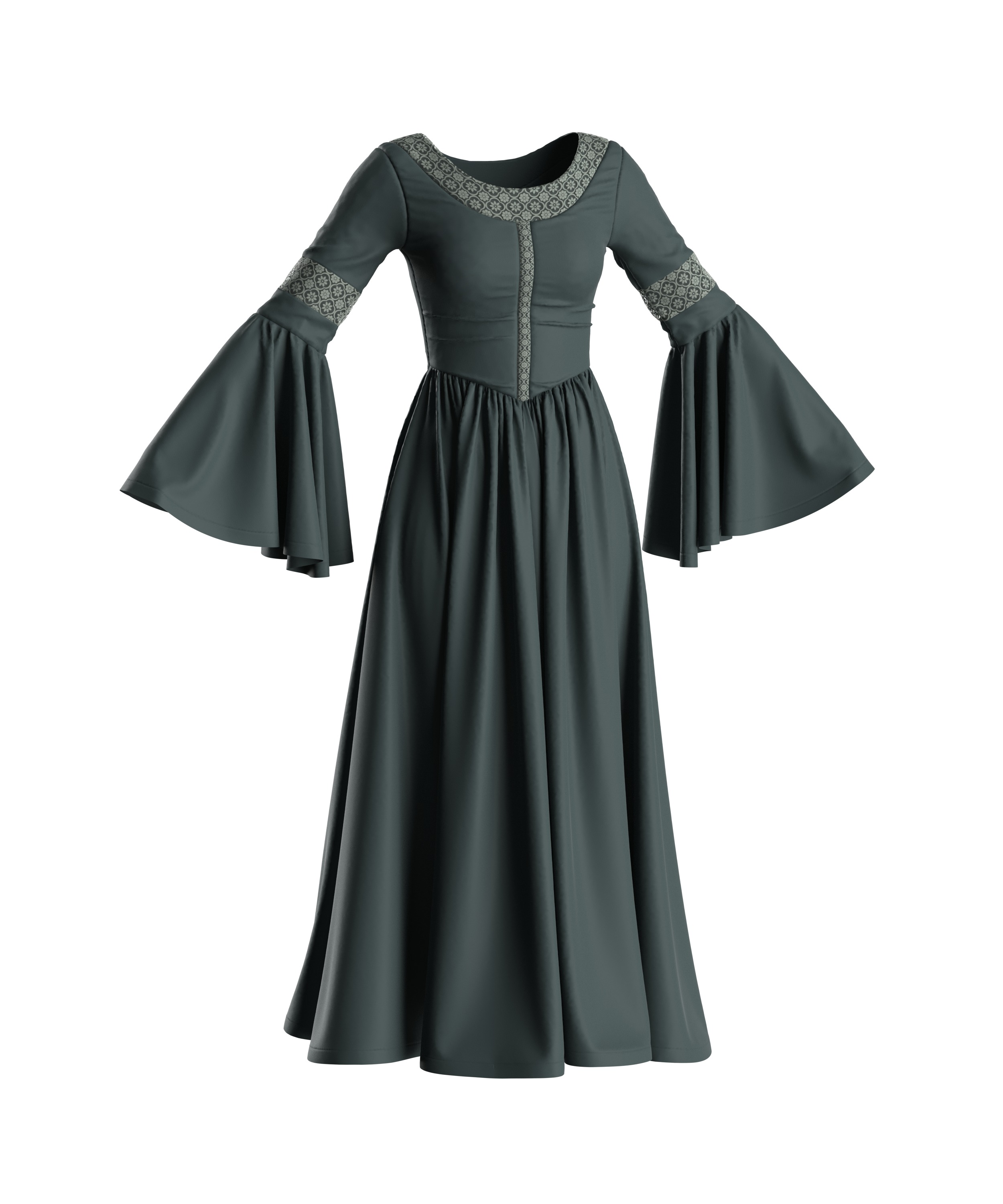 6 MEDIEVAL WOMEN CLOTH 3D model | CGTrader