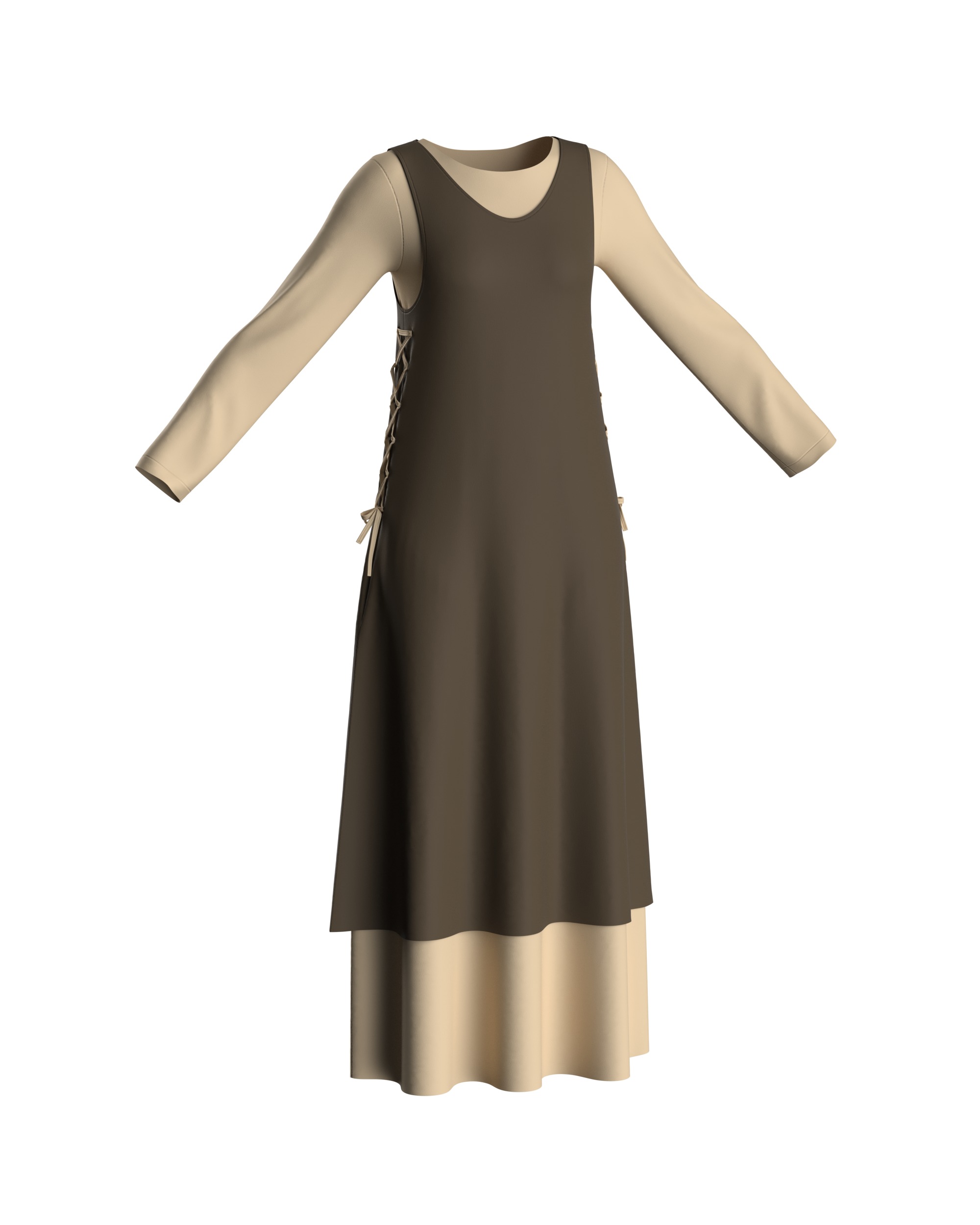 6 MEDIEVAL WOMEN CLOTH 3D model | CGTrader