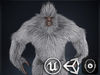 3D model Yeti with Groom hair VR / AR / low-poly rigged animated | CGTrader