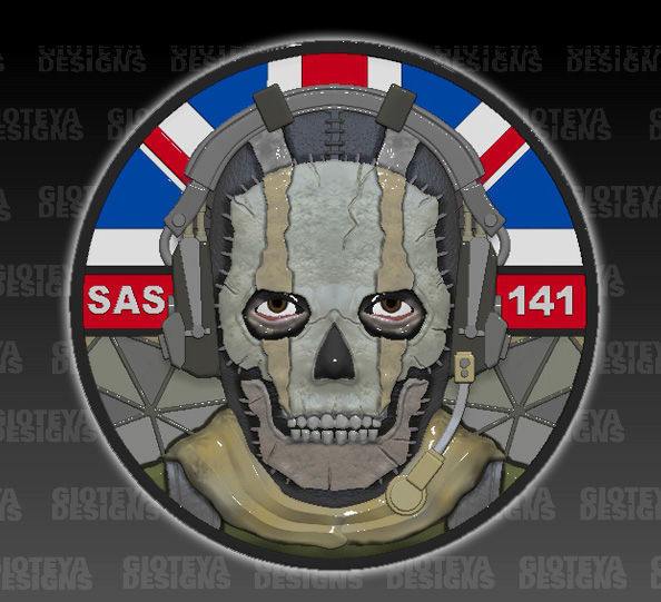 Call of Duty Simon Ghost Riley 3D model | CGTrader