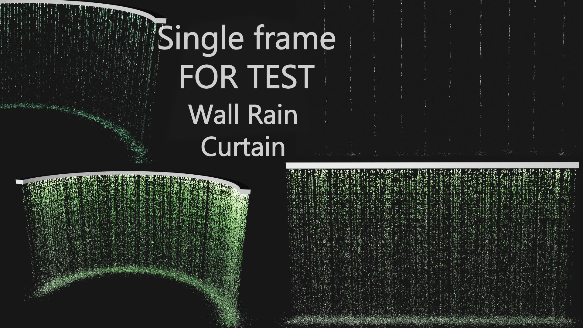 Waterfall Wall Rain Curtain Fountains Free 3D model for TEST free 3D ...