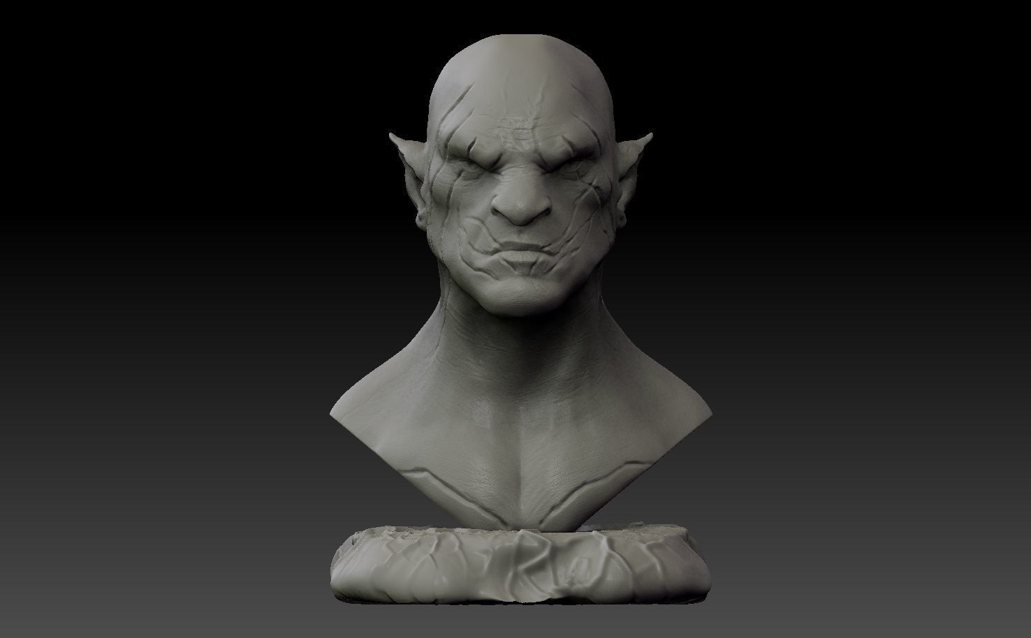 3D Printable Azog Bust - Iconic Villain from The Hobbit Universe 3D ...