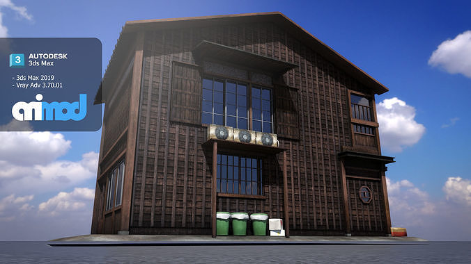Japanese Style House 0021 3D model | CGTrader
