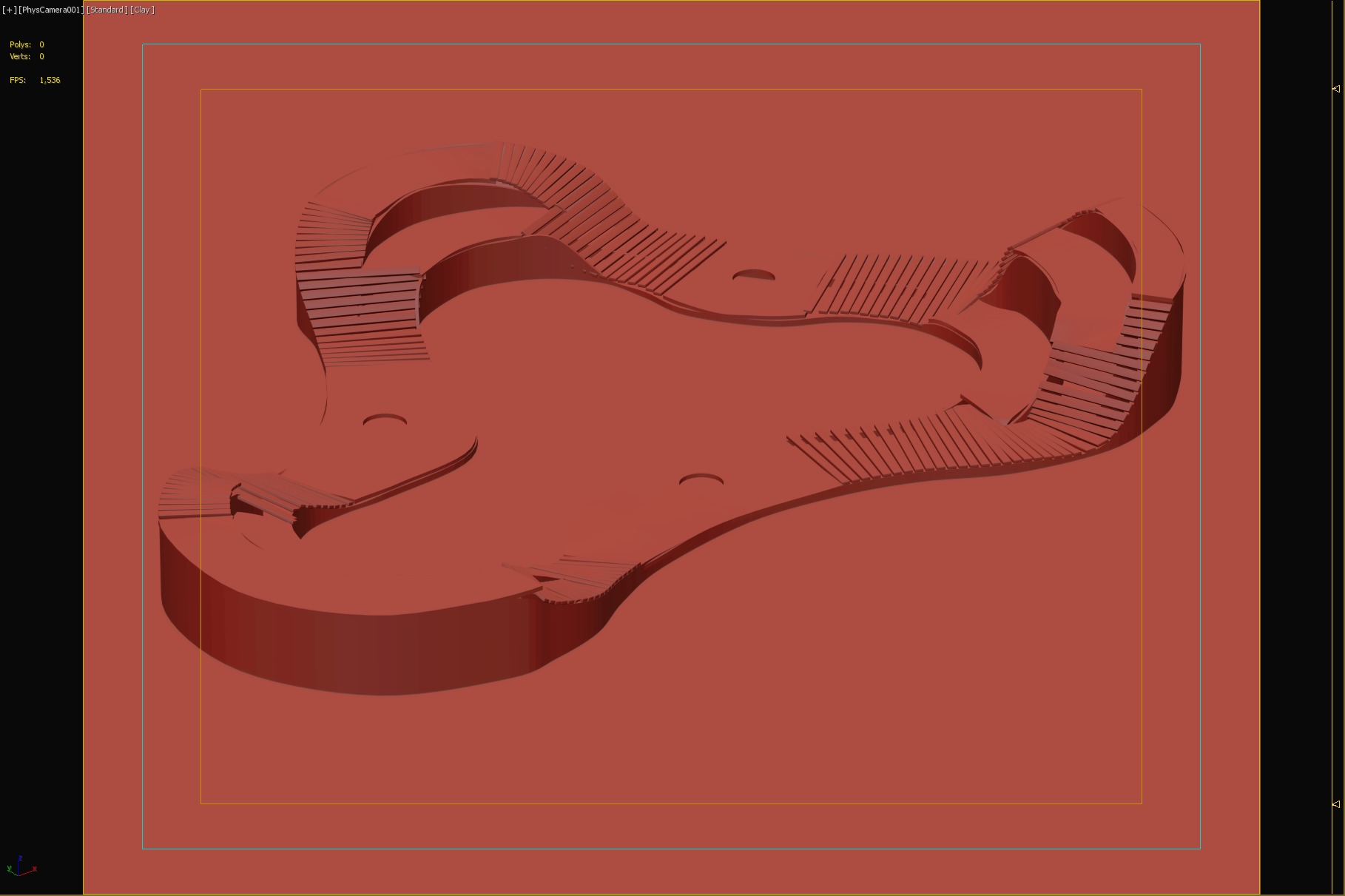 Contemporary Wooden Walkway with Integrated Seating free 3D model ...