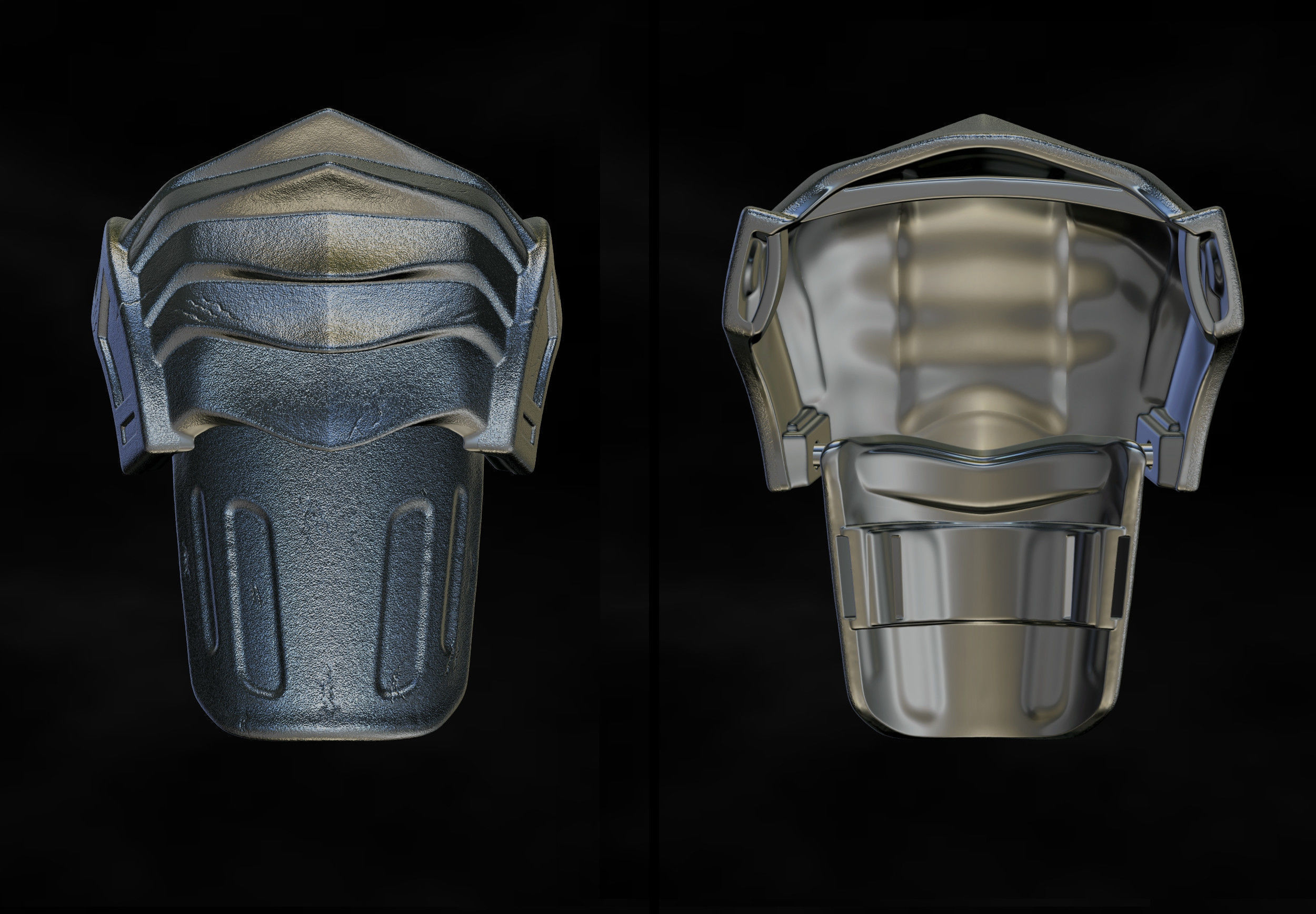 Predator Shoulder Armor Scale 1-1 File STL-OBJ for 3D Printing 3D model ...