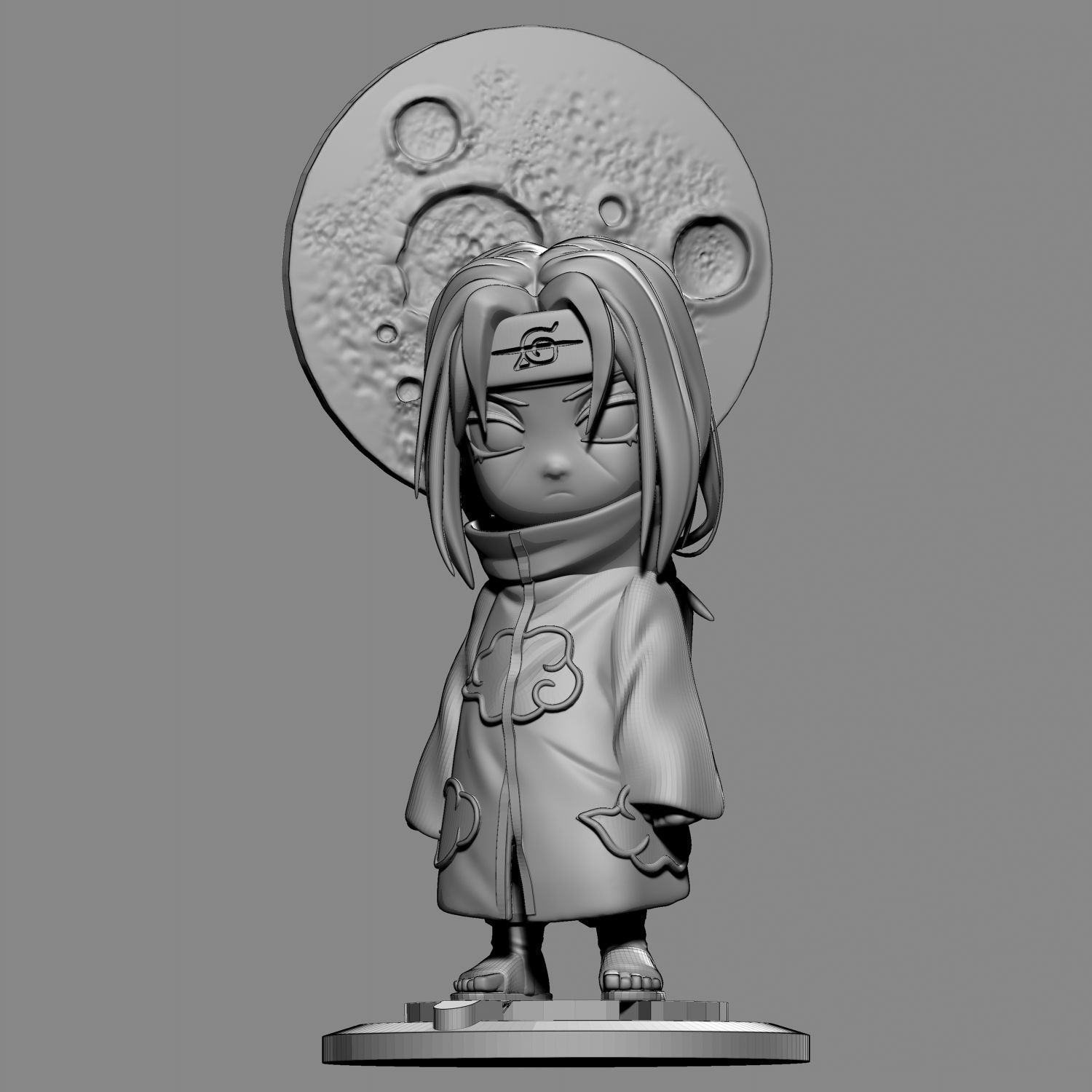 ITACHI UCHIHA - CHIBI 3D model 3D printable | CGTrader