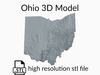 USA State of Ohio Topographic Map - 3D Terrain Topography 3D model 3D ...