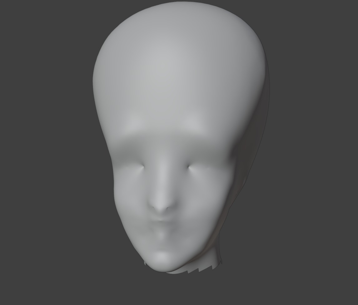 Alien Head Base Mesh free 3D model | CGTrader
