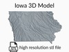 USA State of Iowa Topographic Map - 3D Terrain Topography 3D model 3D ...