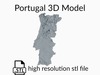 Portugal Topographic Map - 3D Terrain Topography of Portugal 3D model ...