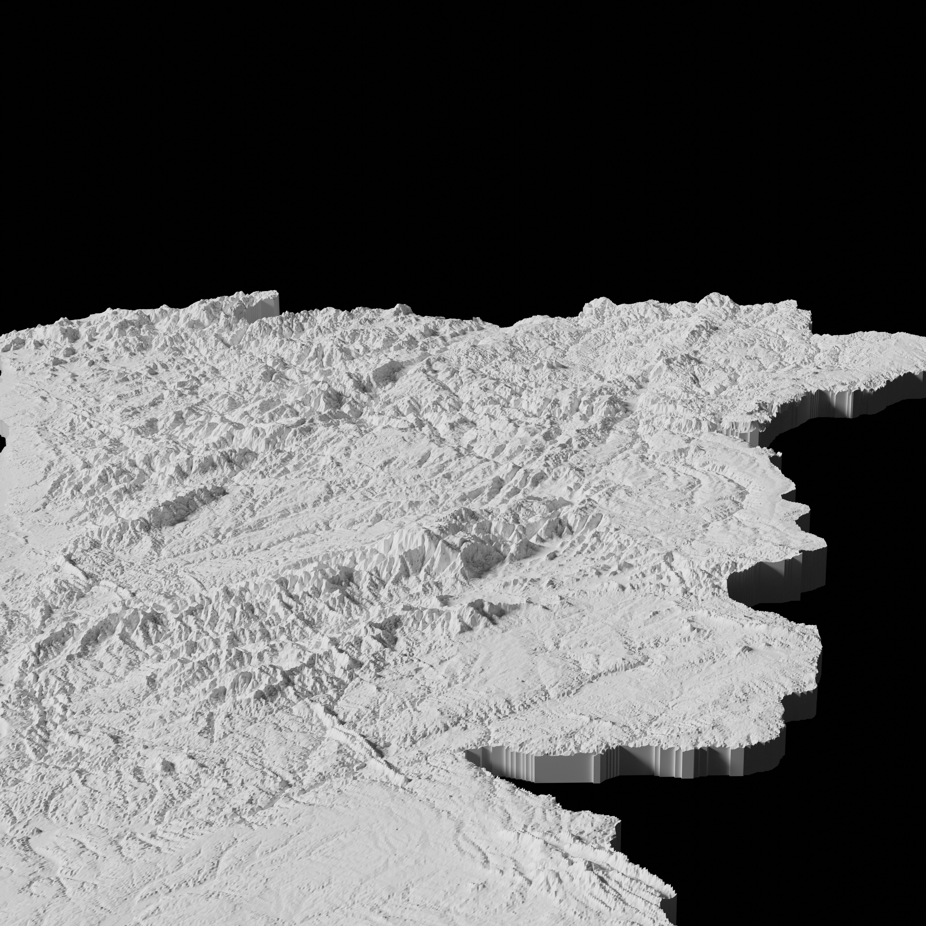 Portugal Topographic Map - 3D Terrain Topography of Portugal 3D model ...