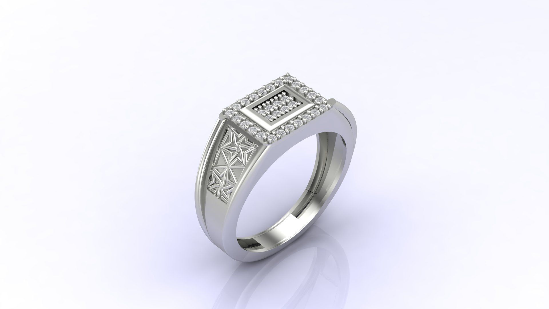 605 Gents Rings Models Bulk Collection STL 3DM Diamond Models 3D model ...