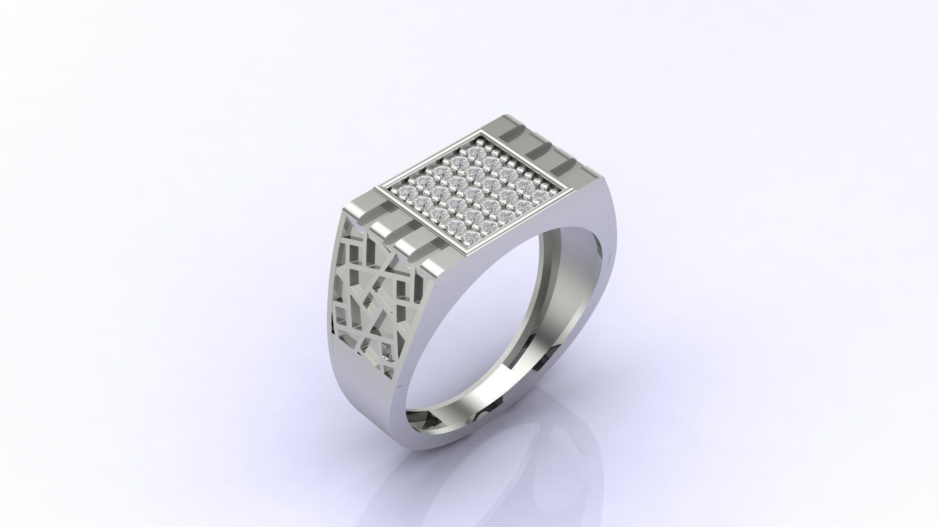 605 Gents Rings Models Bulk Collection STL 3DM Diamond Models 3D model ...