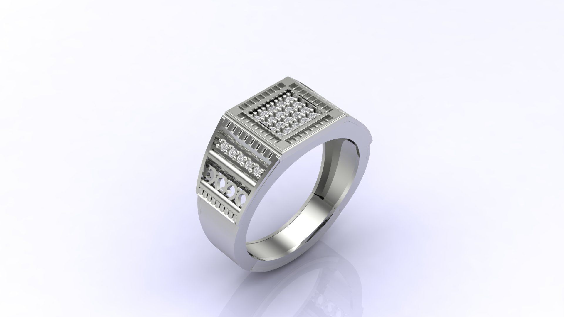 605 Gents Rings Models Bulk Collection STL 3DM Diamond Models 3D model ...