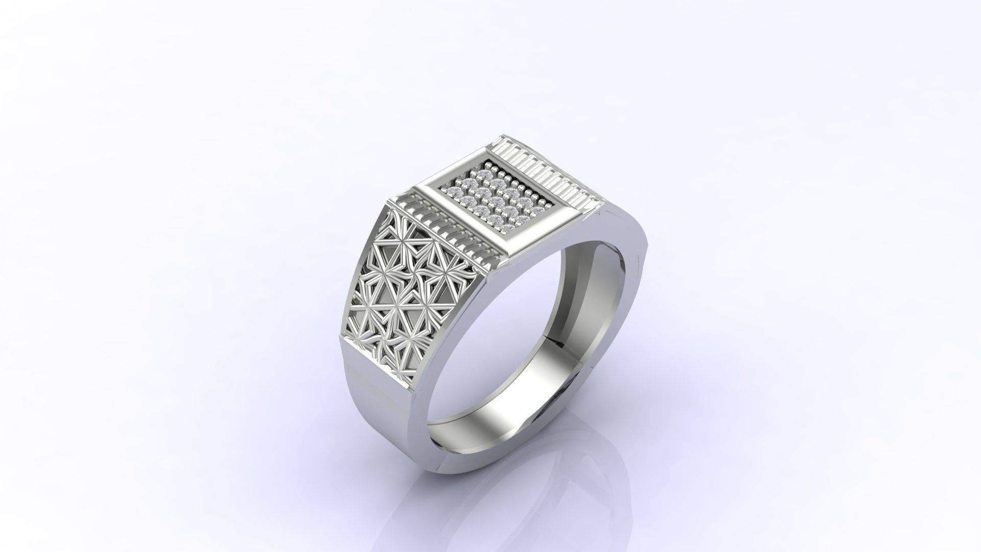 605 Gents Rings Models Bulk Collection STL 3DM Diamond Models 3D model ...
