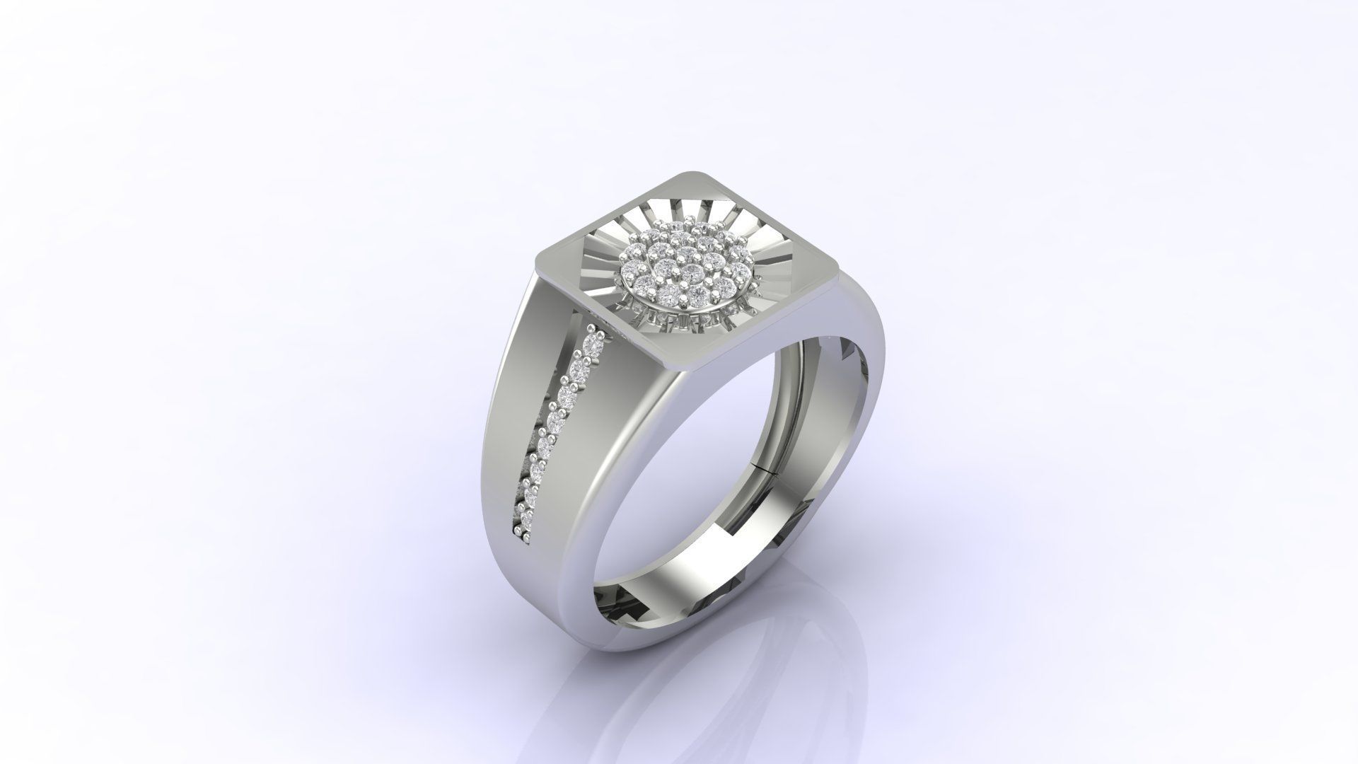 605 Gents Rings Models Bulk Collection STL 3DM Diamond Models 3D model ...