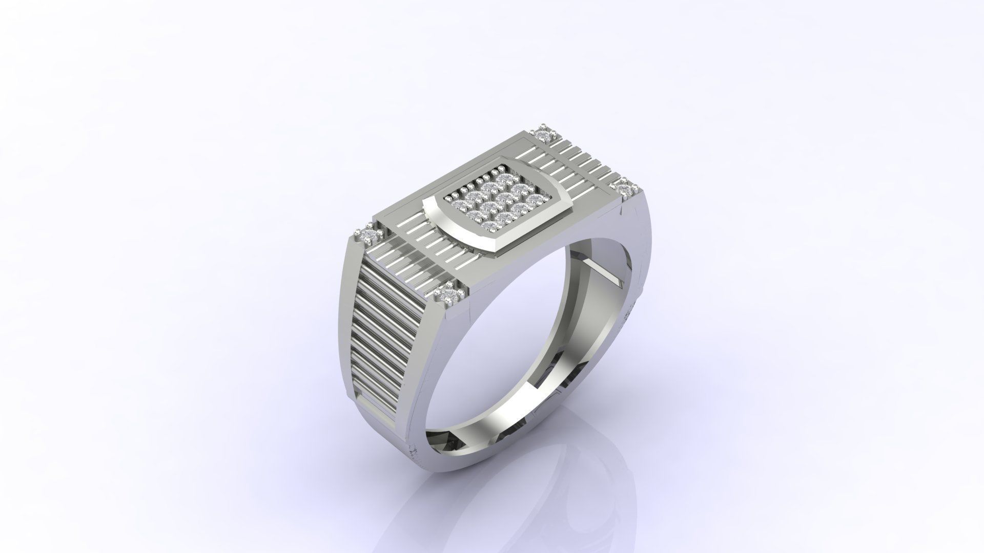 605 Gents Rings Models Bulk Collection STL 3DM Diamond Models 3D model ...