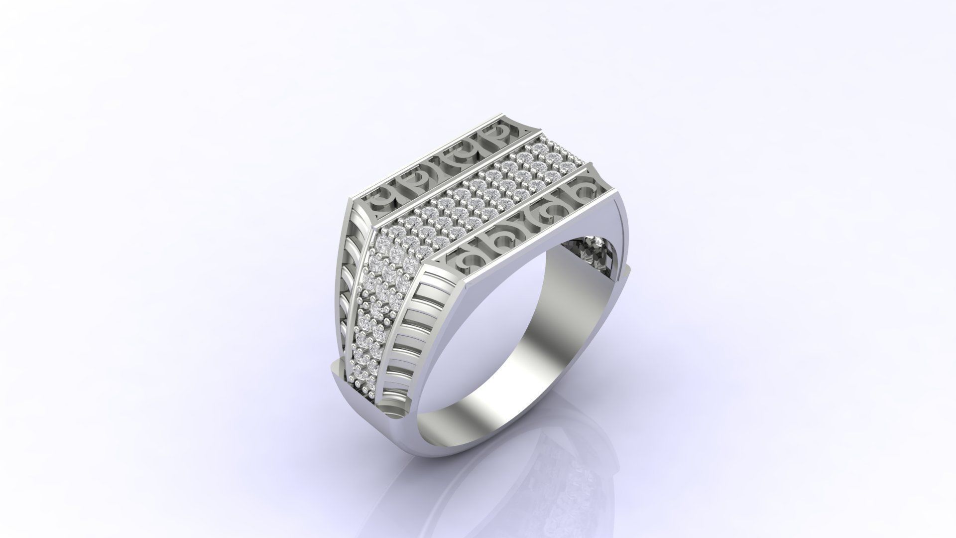 605 Gents Rings Models Bulk Collection STL 3DM Diamond Models 3D model ...