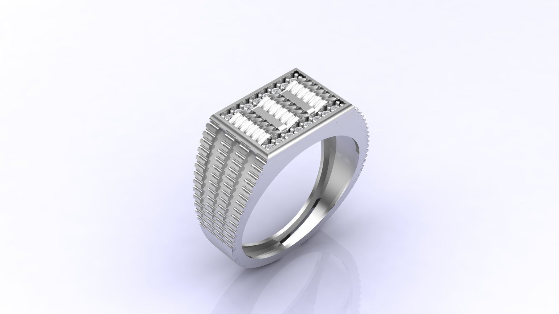 605 Gents Rings Models Bulk Collection STL 3DM Diamond Models 3D model ...