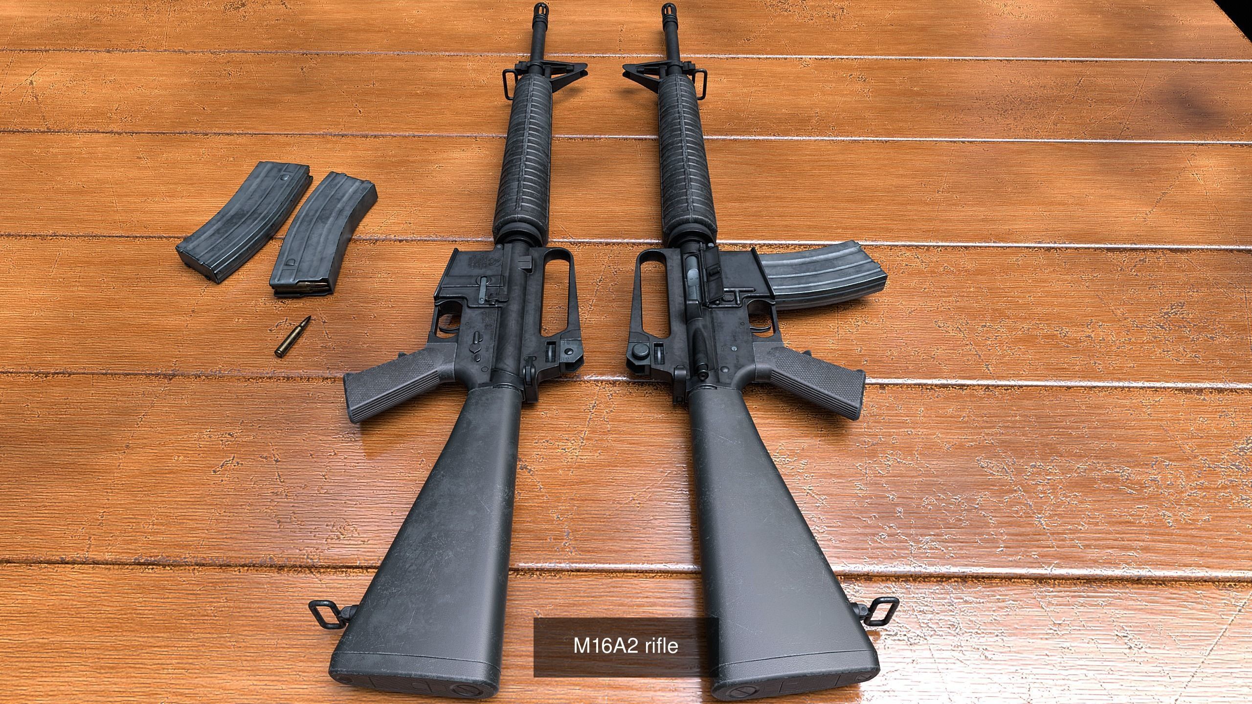 3D Model Collection M16 rifles VR / AR / low-poly | CGTrader