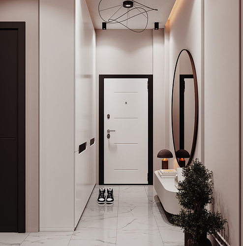 Hall Modern 3D model | CGTrader