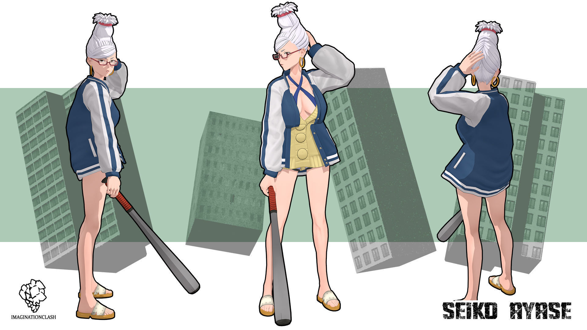 Seiko Ayase 3D model rigged | CGTrader