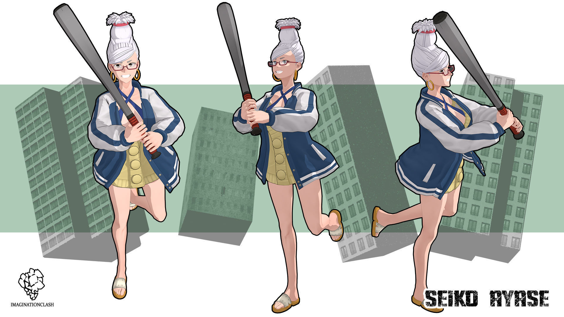 Seiko Ayase 3D model rigged | CGTrader