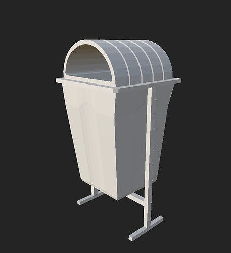 Dustbin free VR / AR / low-poly 3D model | CGTrader