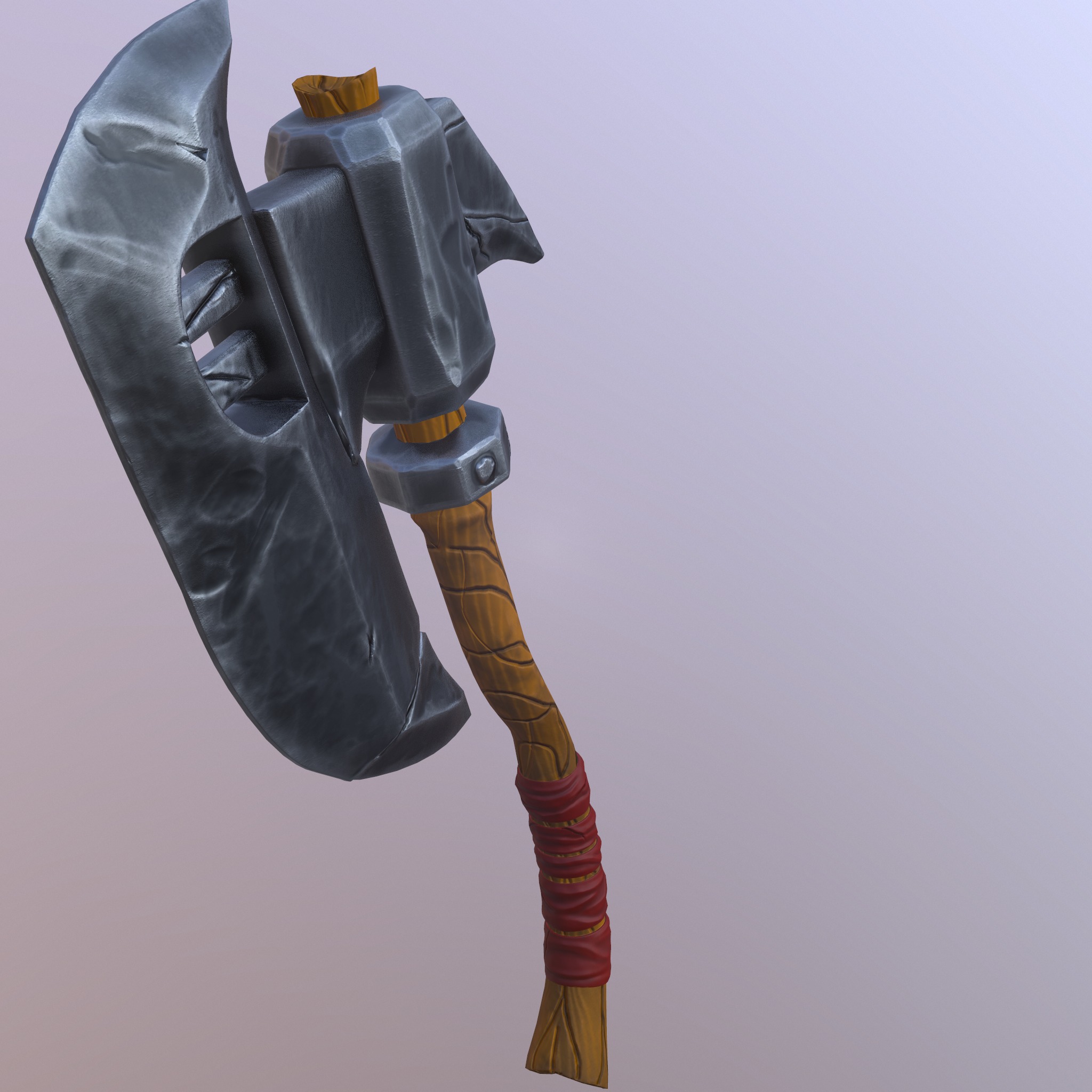 3D model stylized 3D axe VR / AR / low-poly | CGTrader