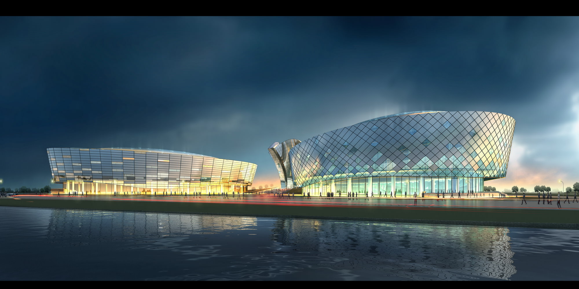 Modern Arena with Aristocratic Exterior 3D Model .max .3ds - CGTrader.com