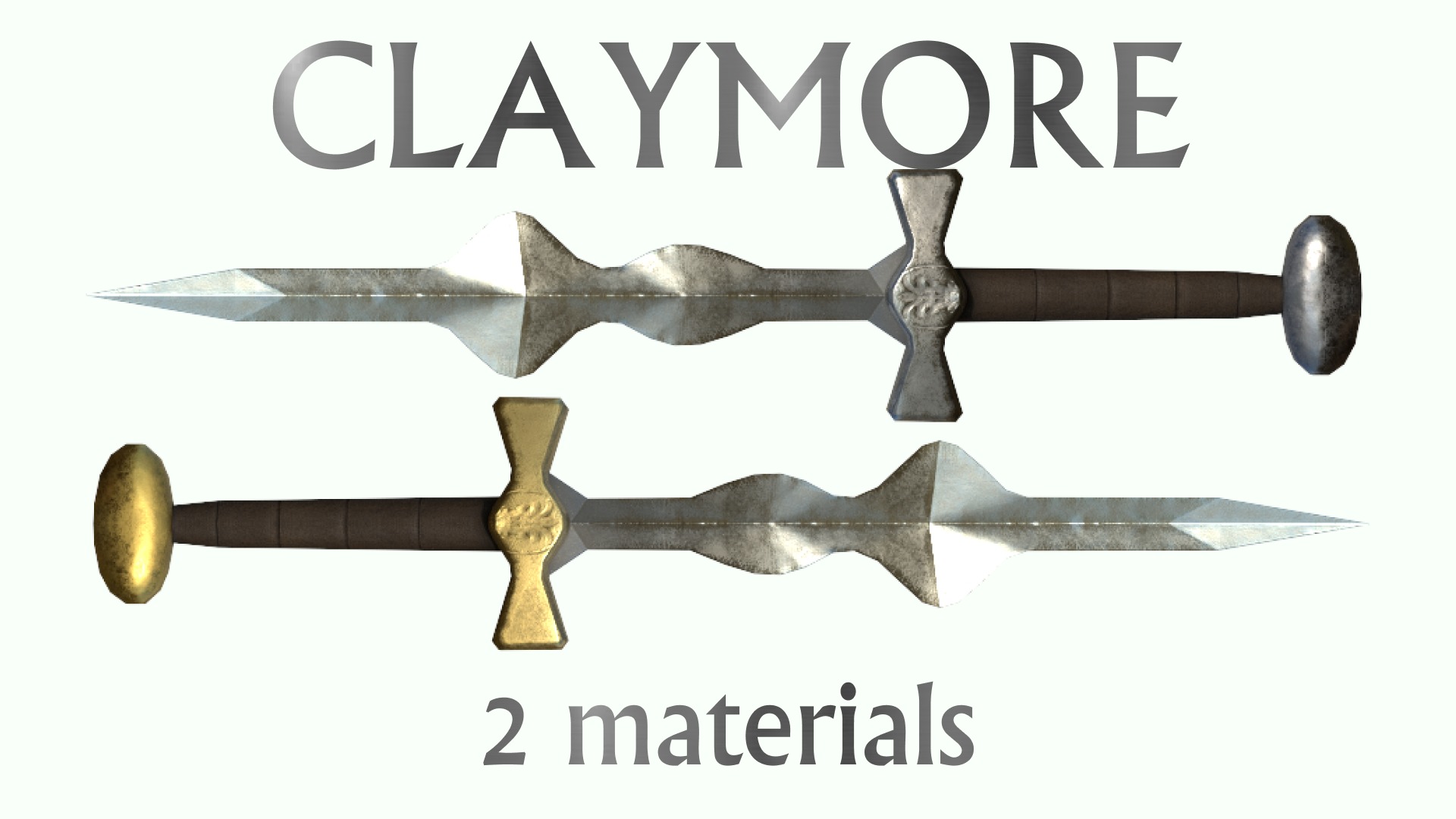 3D model Claymore Sword Medieval Melee Weapon VR / AR / low-poly | CGTrader