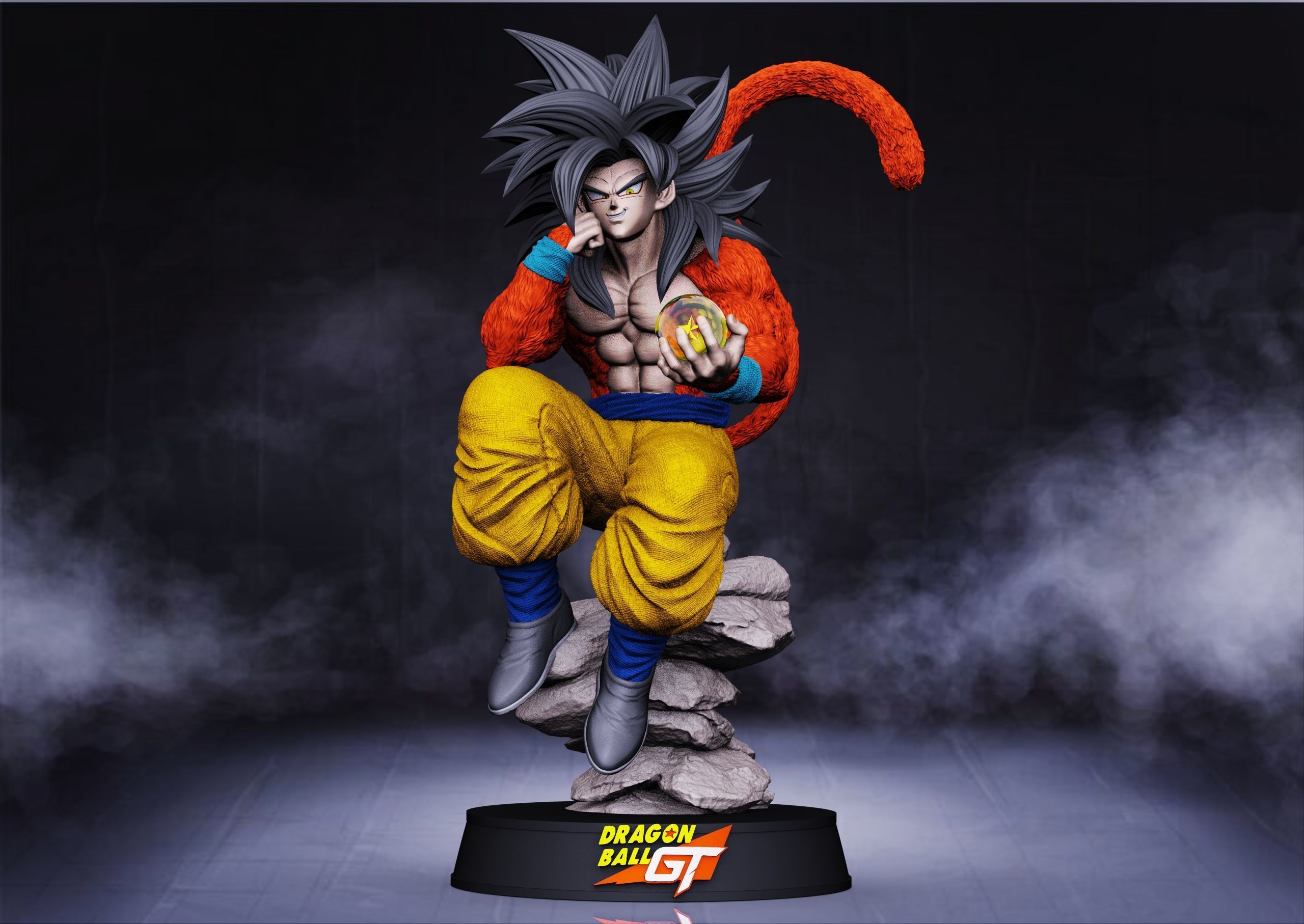 GOKU SSJ4 3D model 3D printable | CGTrader