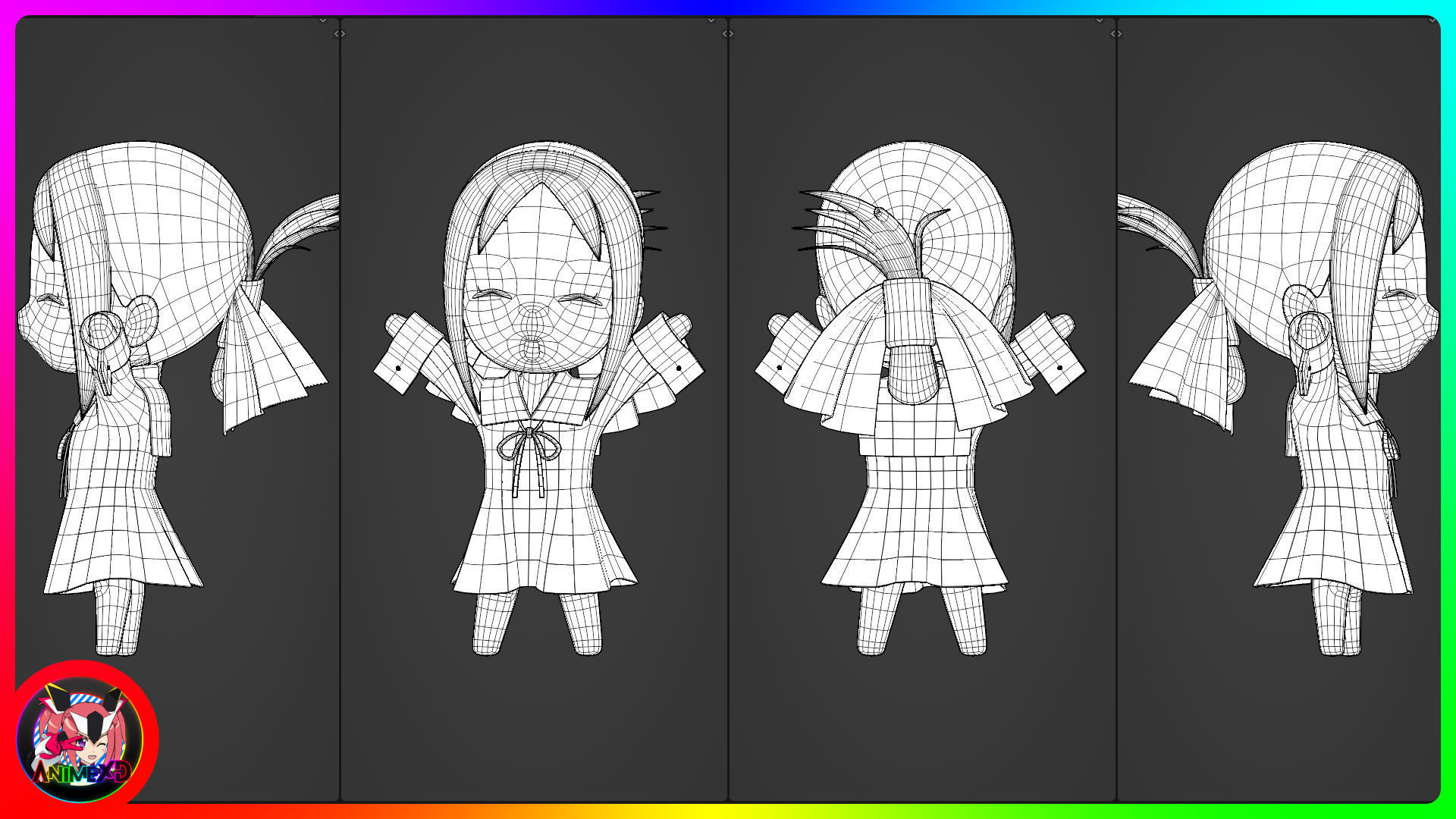 Kaguya Shinomiya - Kaguya-sama Love Is War - 3D Model Blender 3D model ...