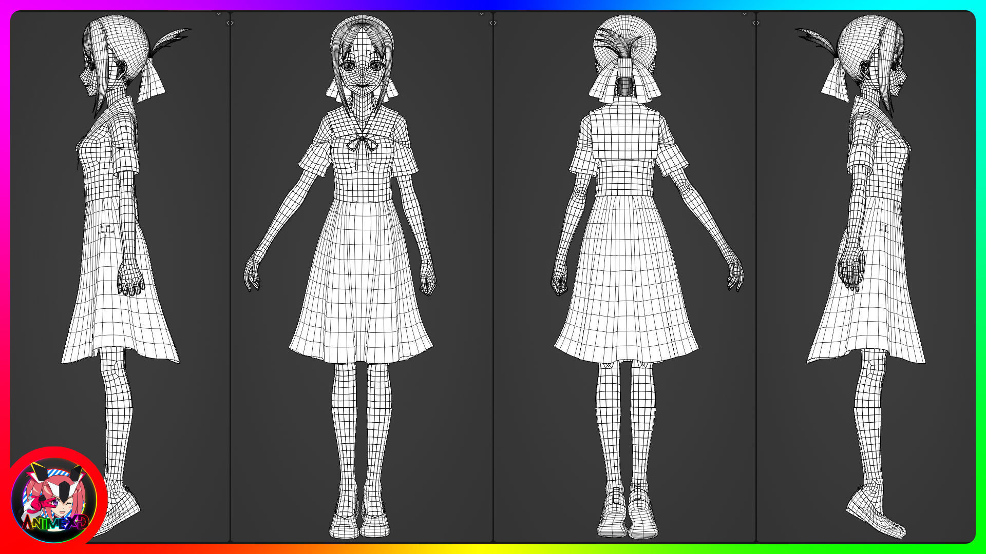 Kaguya Shinomiya - Kaguya-sama Love Is War - 3D Model Blender 3D model ...