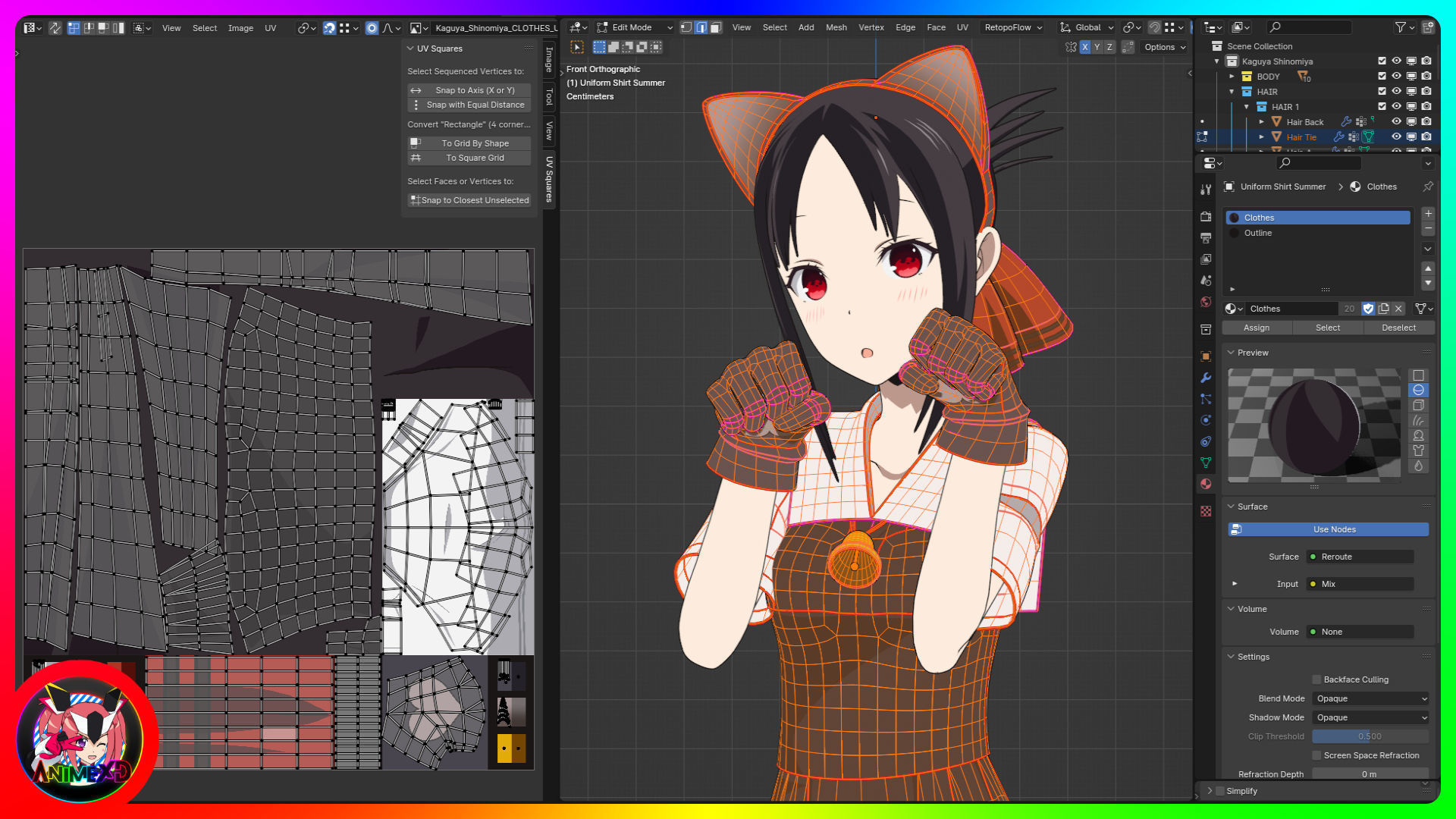 Kaguya Shinomiya - Kaguya-sama Love Is War - 3D Model Blender 3D model ...